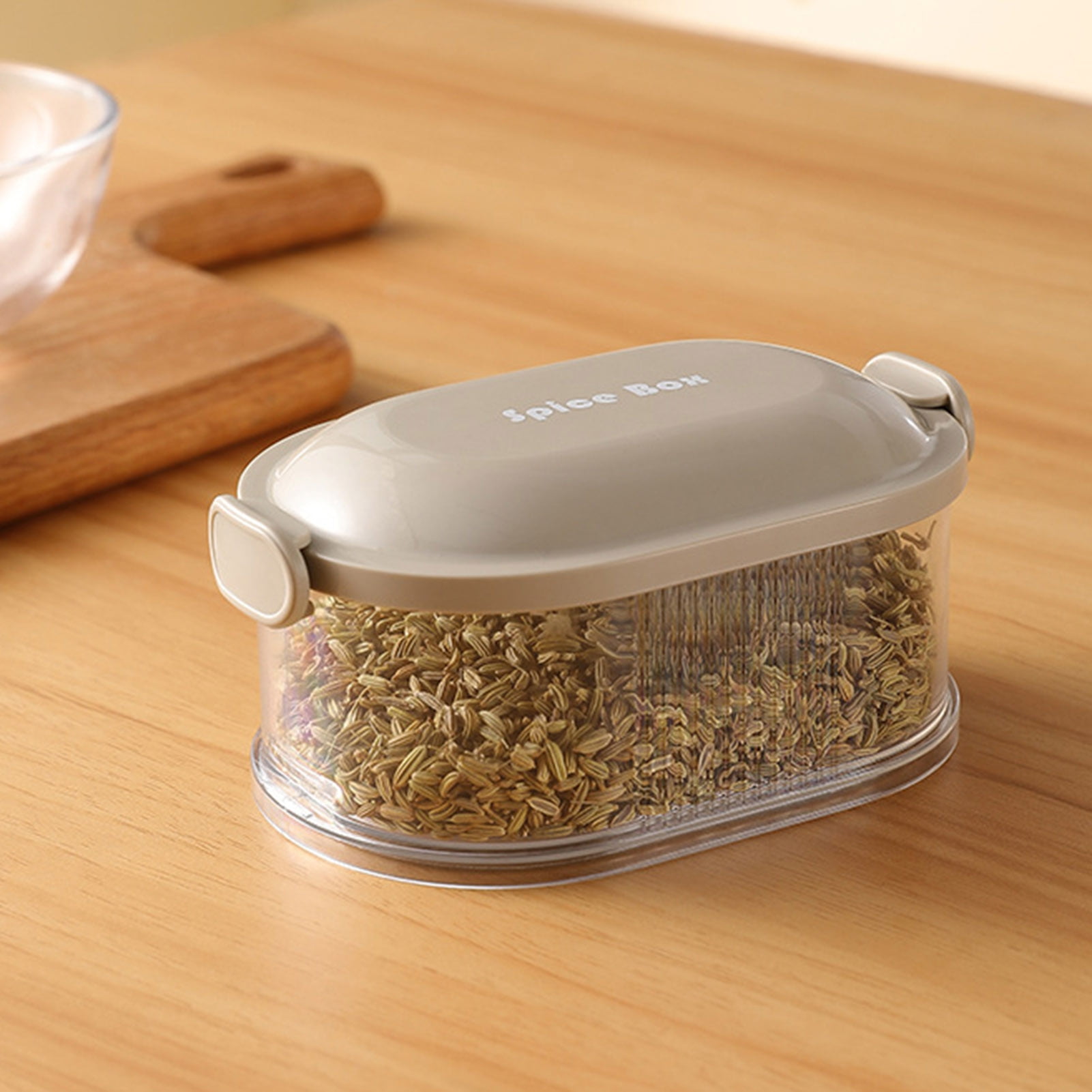 Zeranth 1 Set Single Dual Layer Stackable Seasoning Box Watertight ...