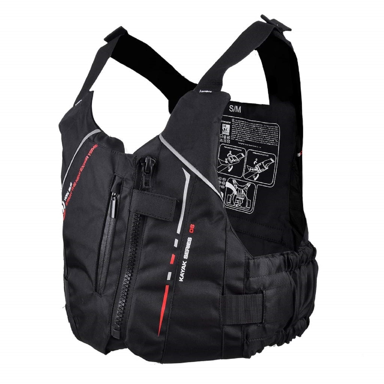 Zeraty Adult Life Jacket Swim Vest Buoyancy Aid Floating Jacket with ...