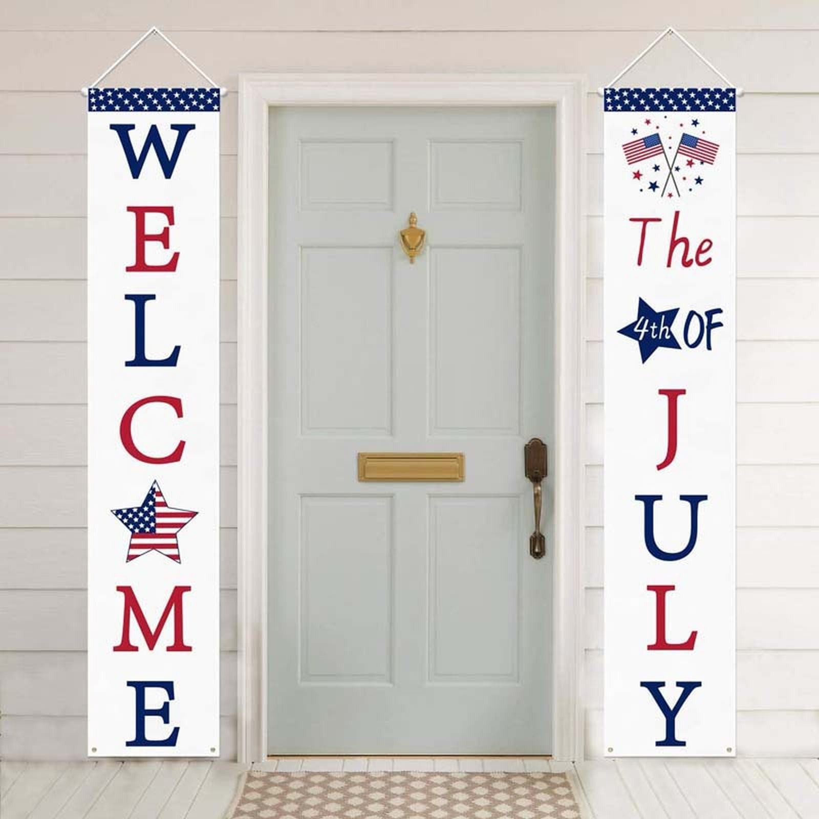 Zerbueate Clearance Patriotic Decoration And Stripes Porch Sign Let ...