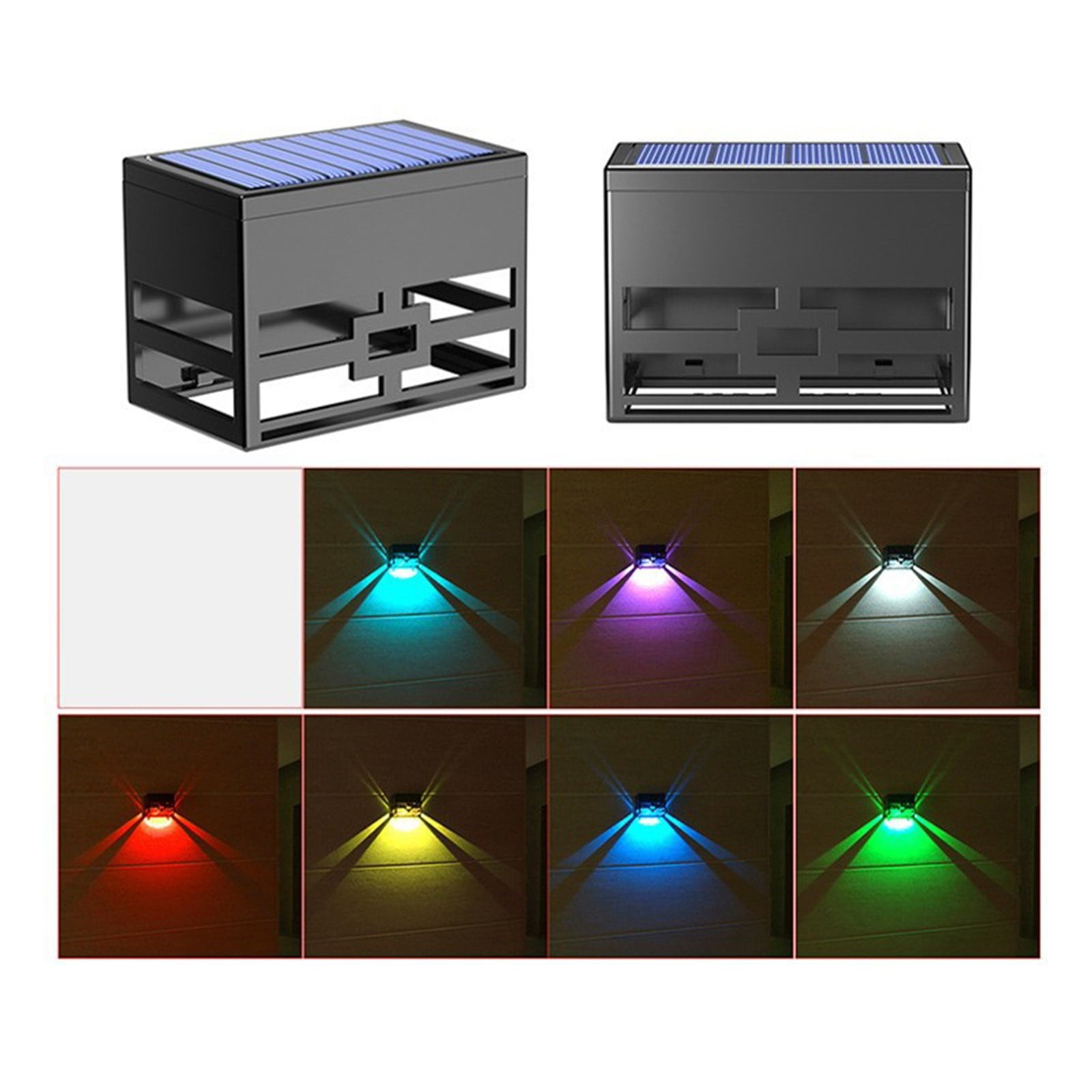 Zerbueate Clearance Solar Fence Lights Outdoor 6 Pack Color Changing ...