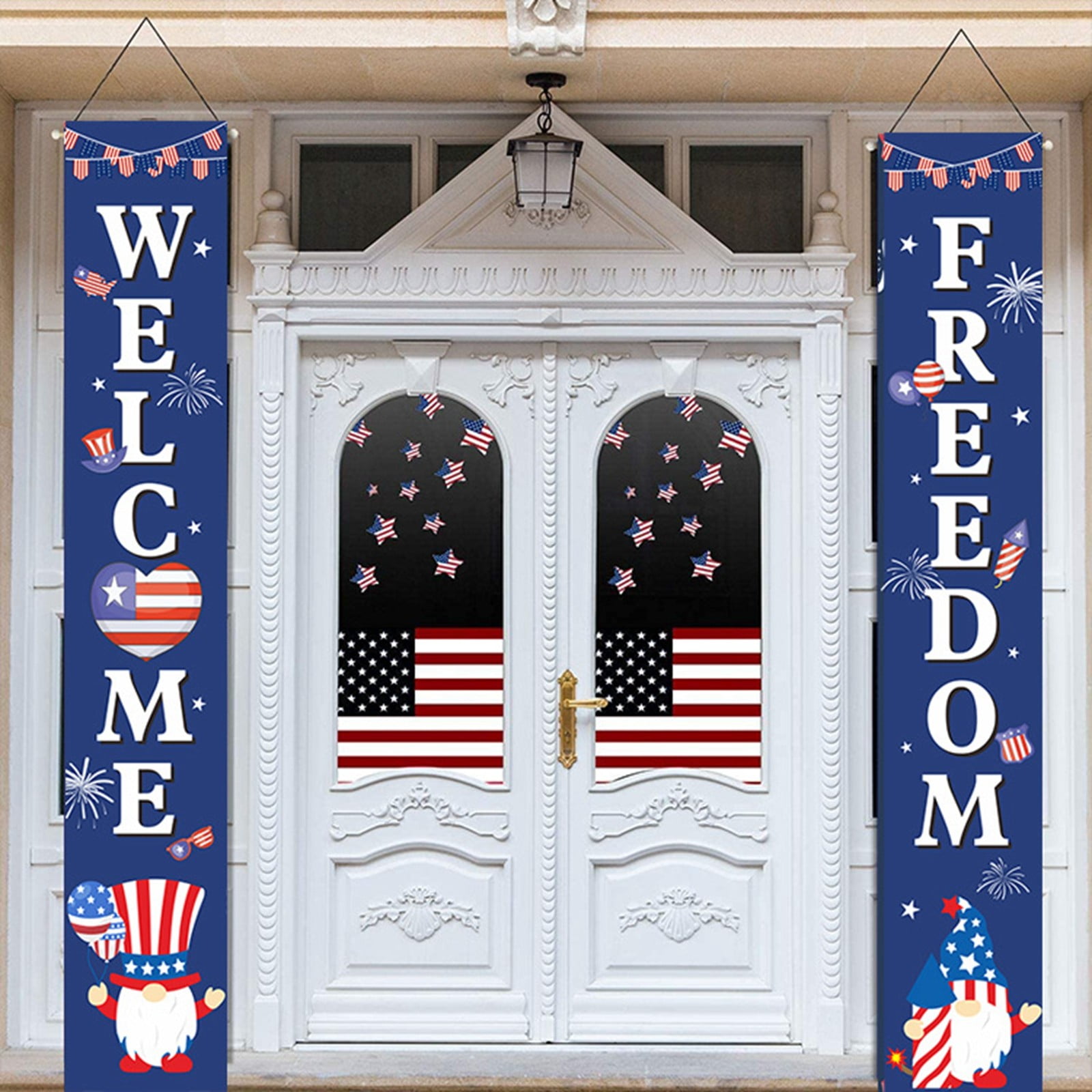 Zerbueate Garden Flags For Outside Clearance Independence Day Banner ...