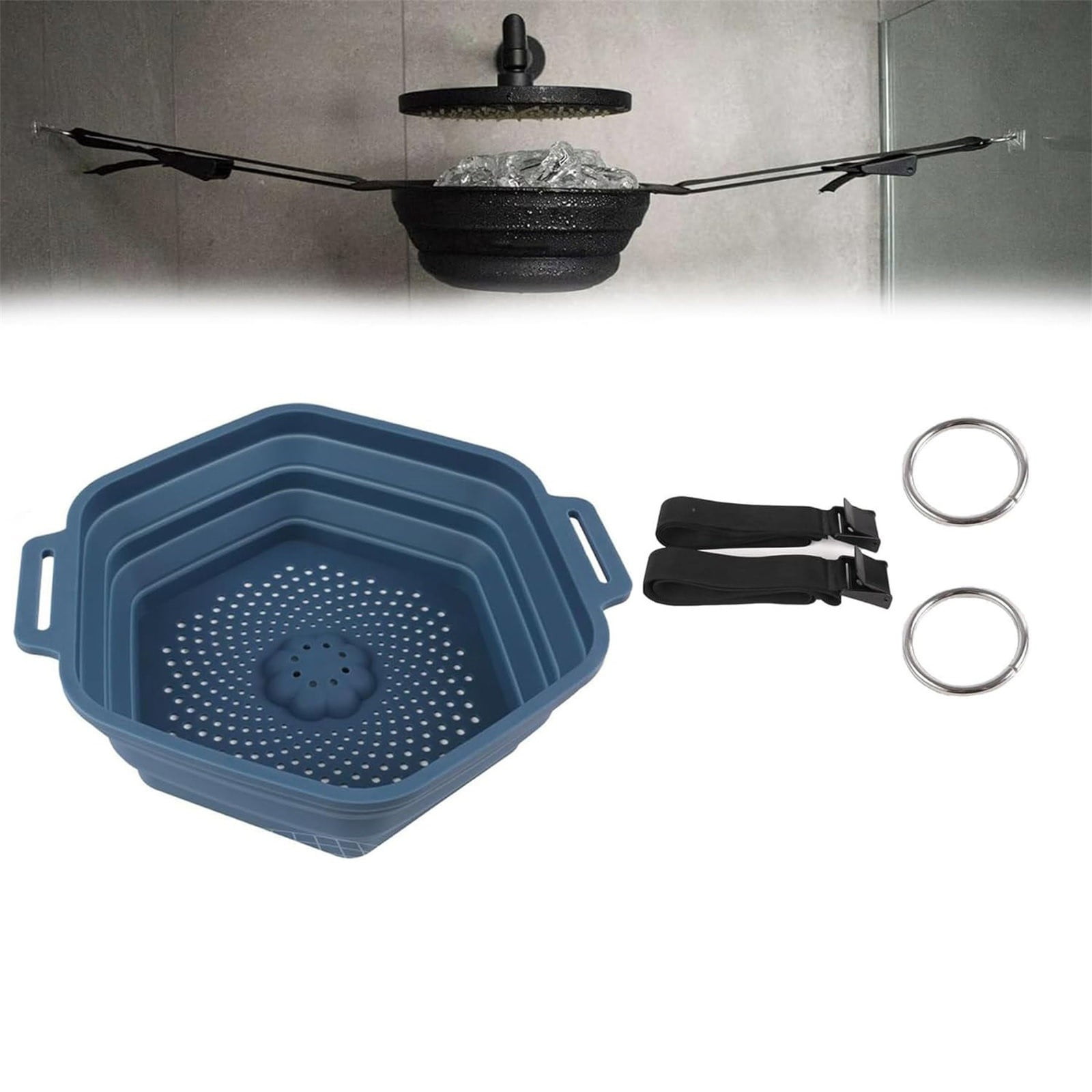 Zerbueate Shower Shelves Cold Ice Baths Silicone Ice Bath Apparatus Ice ...