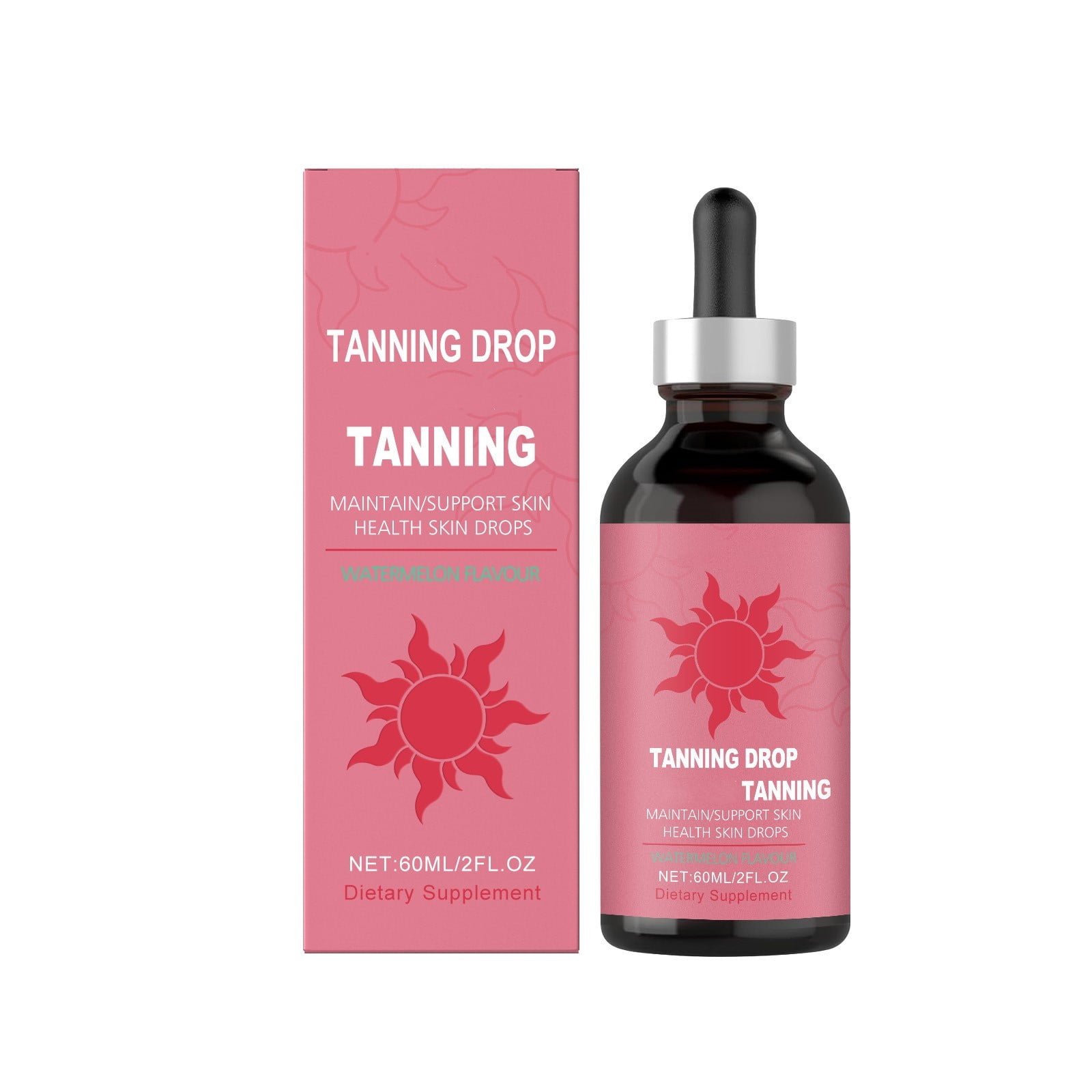 Zeria 60ml Post-Cryotherapy Tan Drops Reheats Skin Tone Melanin Formula ...