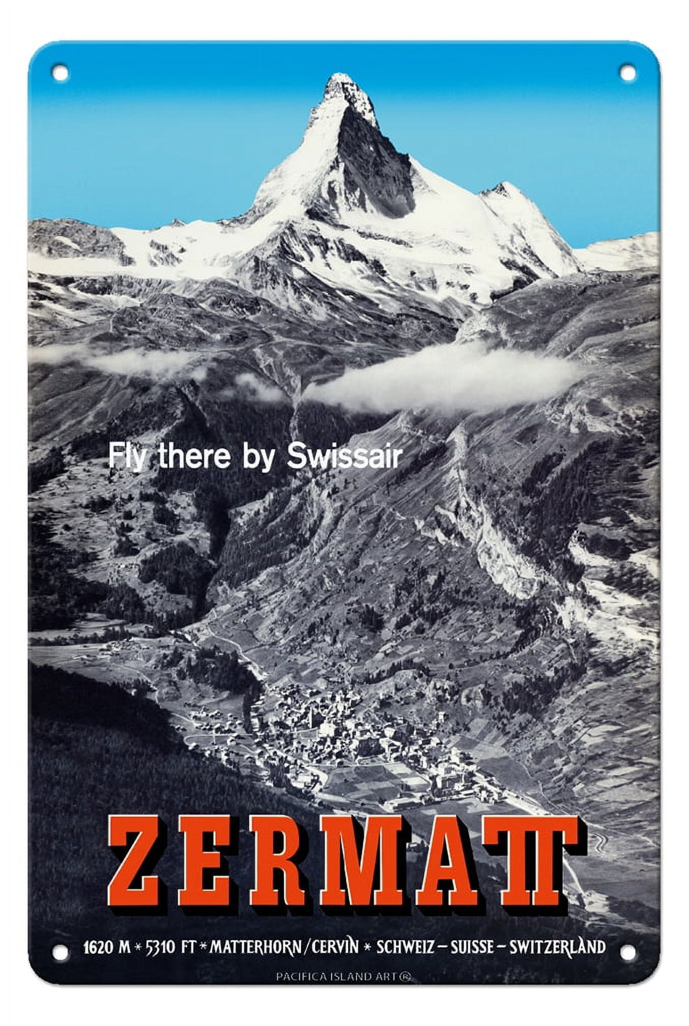 Zermatt Switzerland - Matterhorn (Mont Cervin) - Swiss Alps - Fly there ...