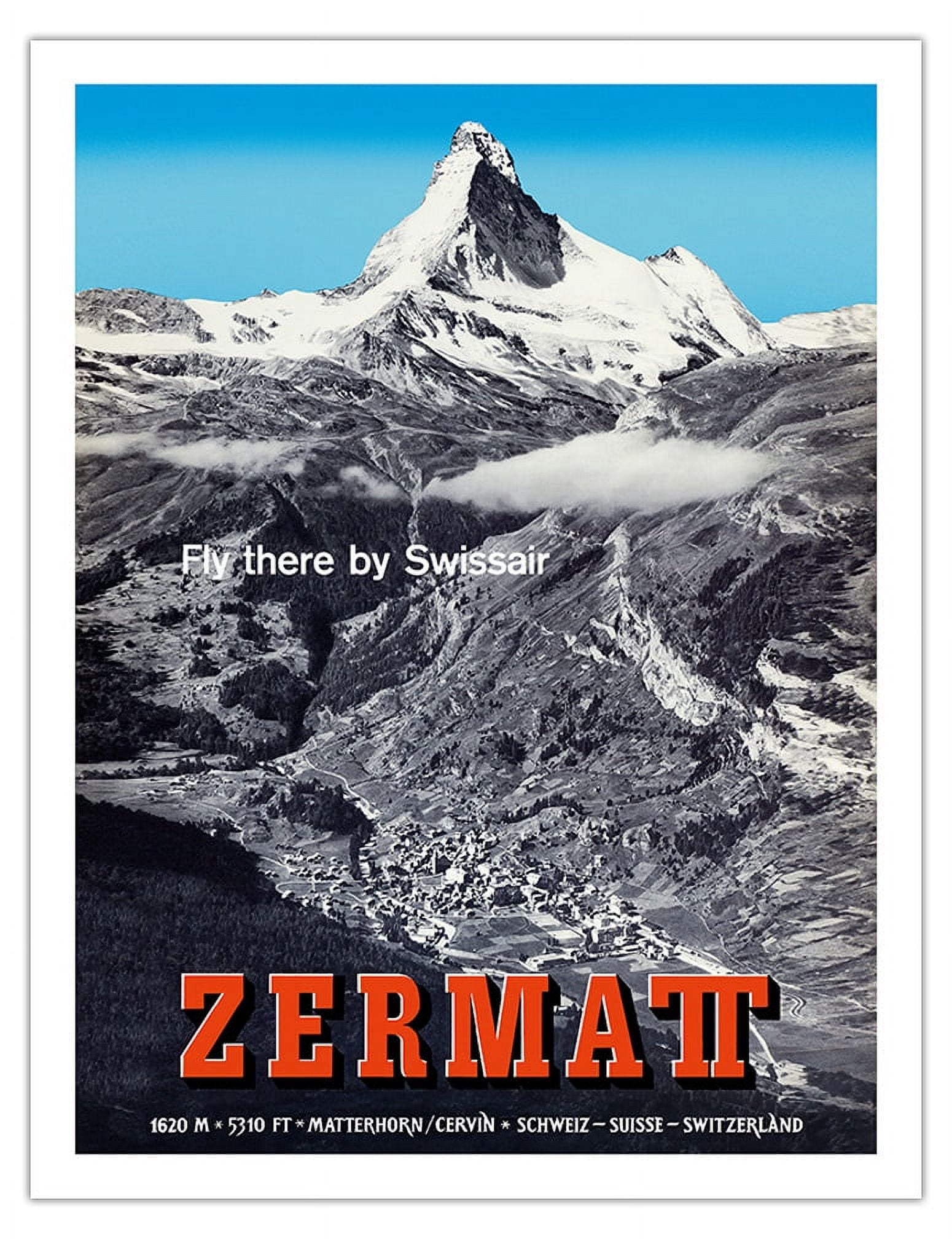 Zermatt Switzerland - Matterhorn (Mont Cervin) - Swiss Alps - Fly there ...