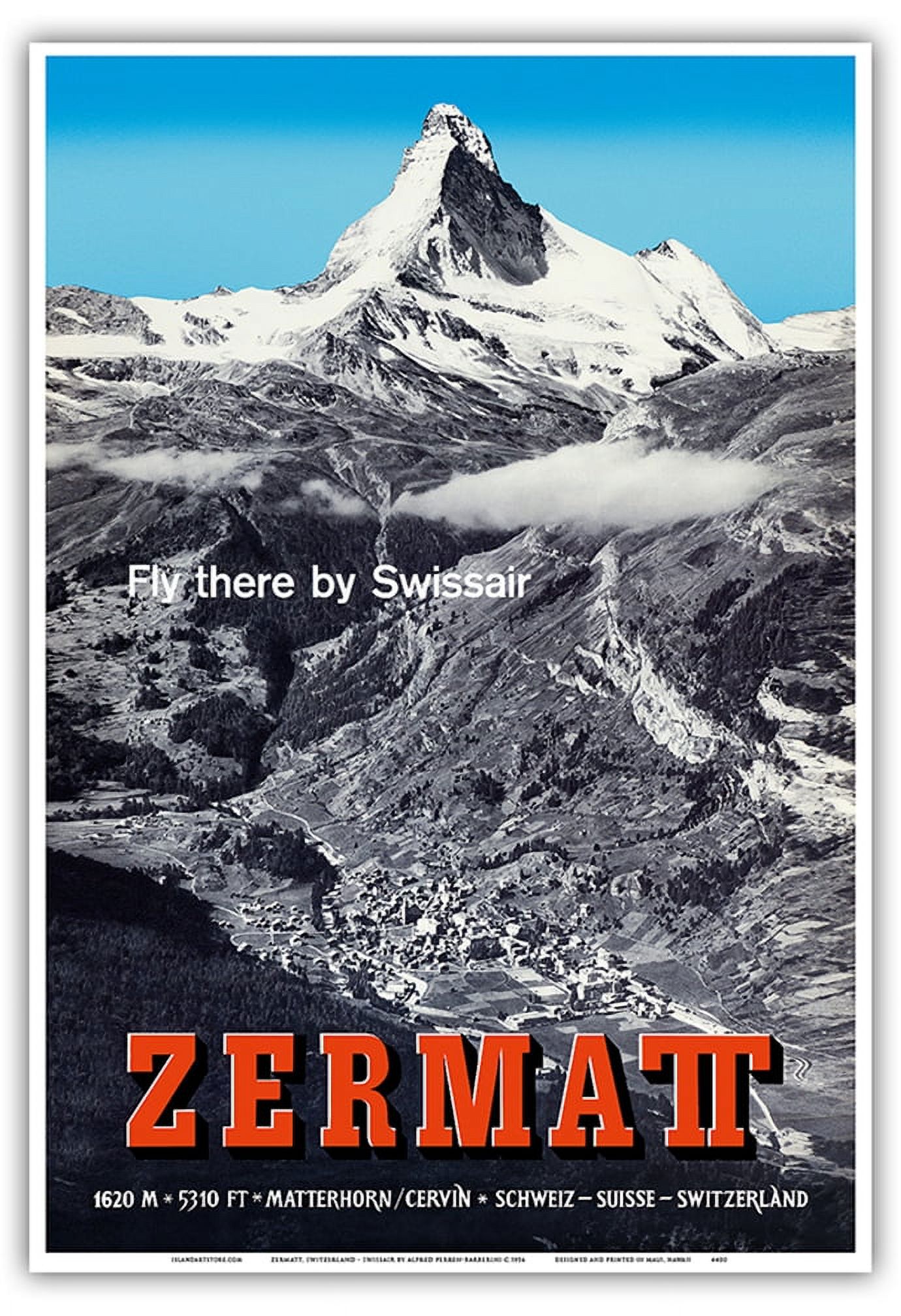 Zermatt Switzerland - Matterhorn (Mont Cervin) - Swiss Alps - Fly there ...