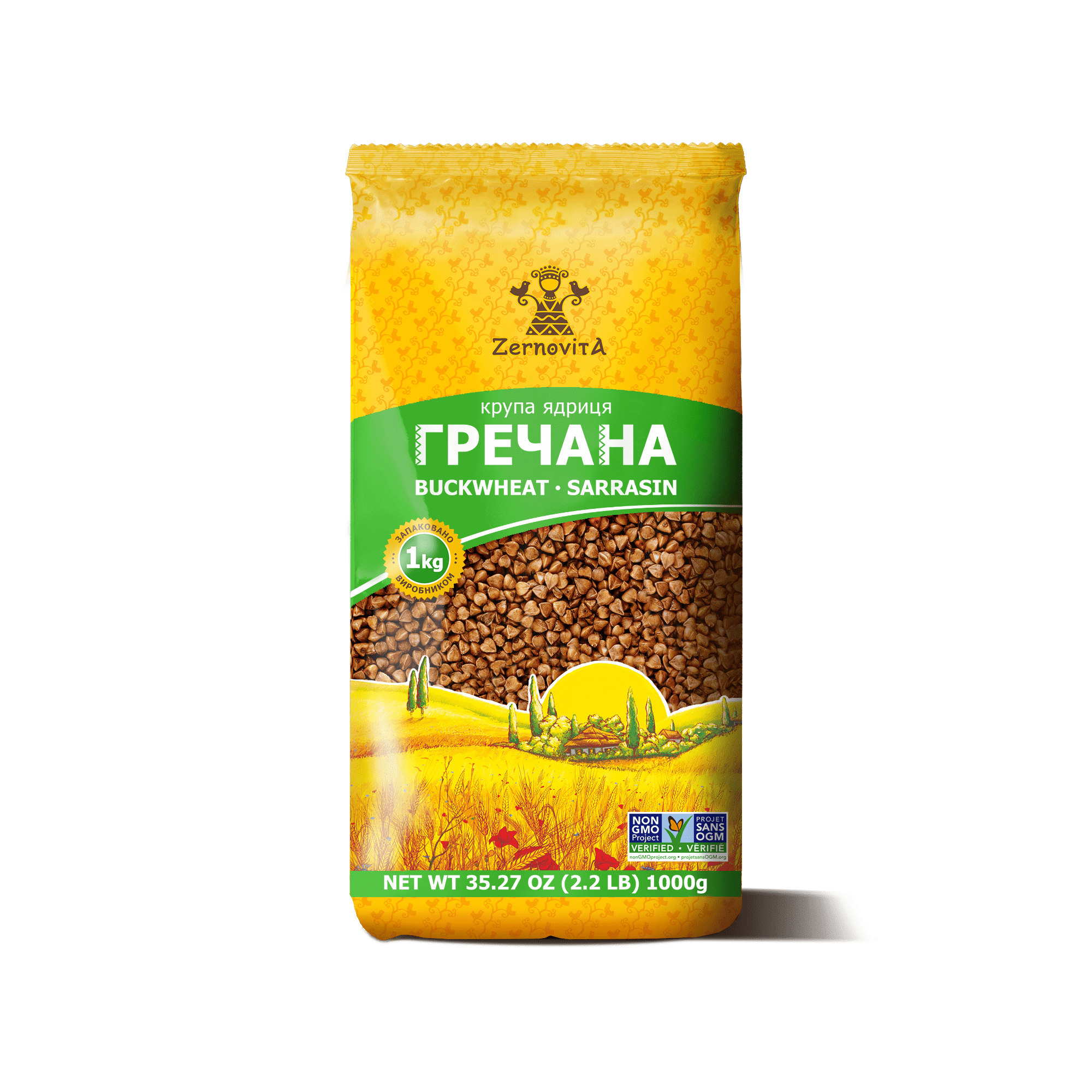Zernovita, Buckwheat Groats, 1KG, Ukrainian Premium - Walmart.com