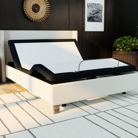 Zero Adjustable Base For Full Size Bed, Metal, Grey, Wireless Remote ...