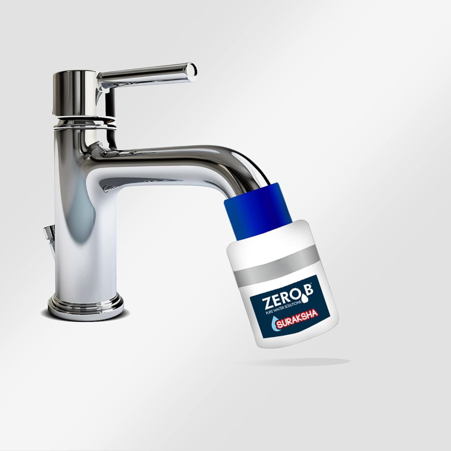 Zero B Suraksha Tap Filter Attachment 3Stage Water Purification Kills 9999 Bacteria Viruses7500L ...