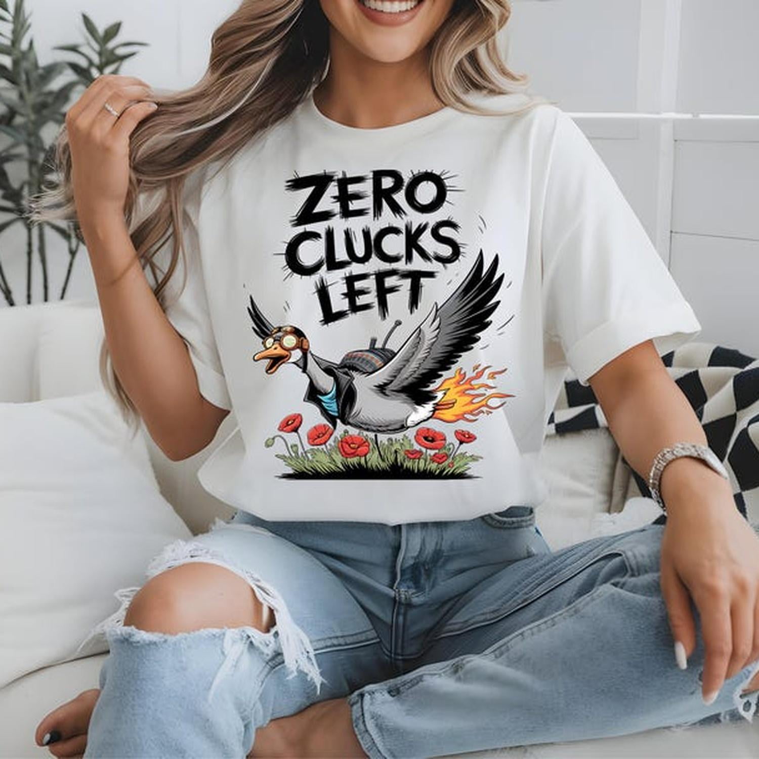 Zero Clucks Left PNG, Gag Gift Rude Goose Mood Snarky Animal PNG ...