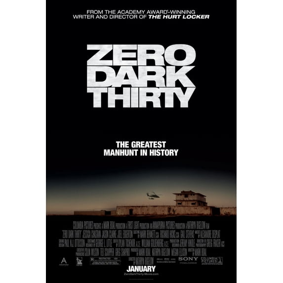 Zero Dark Thirty poster Metal Sign 8inx 12in Metal Art Print 8x12 ...