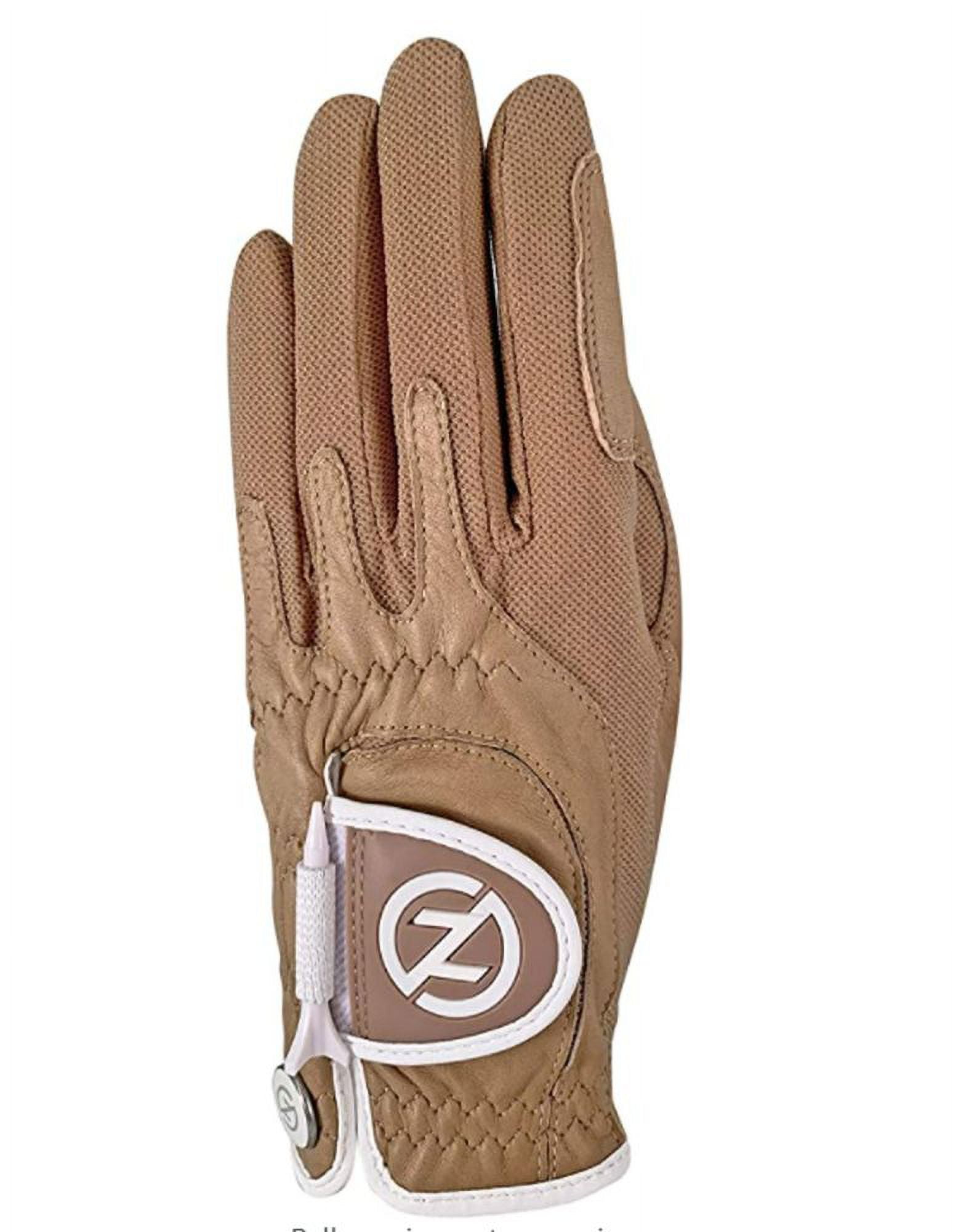 Zero Friction Cabretta Elite Glove (LADIES, LEFT, Tan) UNIVERSAL FIT ...