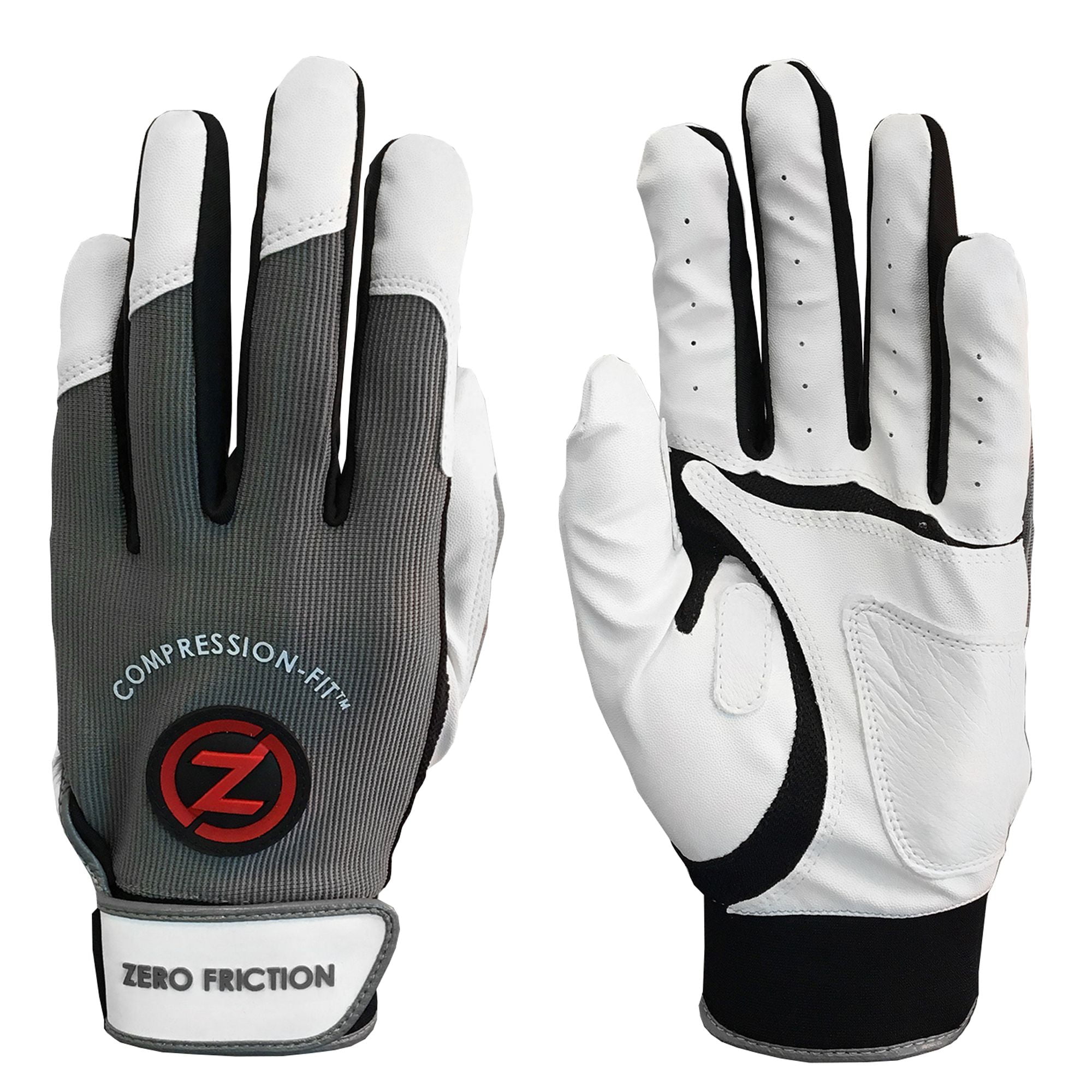 Zero Friction Men's Performance Batting Gloves, Grey - Walmart.com