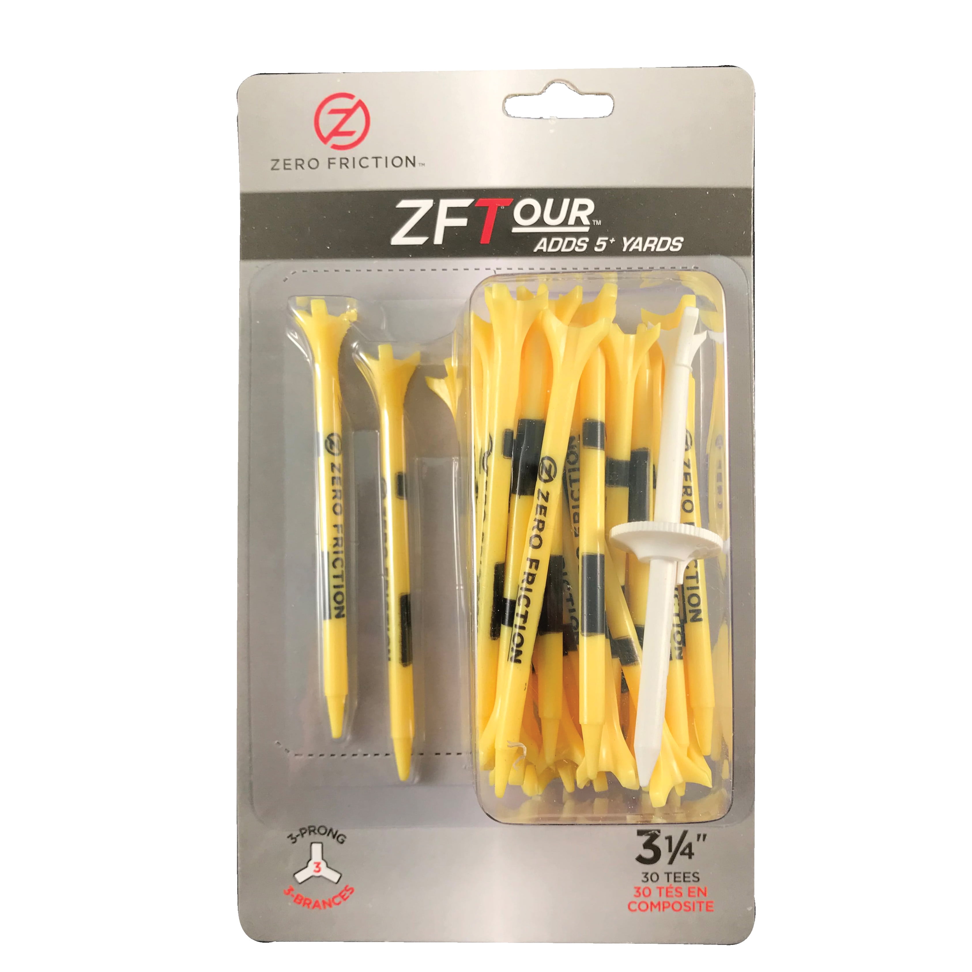 Zero Friction Tour Tee, 3 Prong, 3-1/4 in. Composite Material, 30/Pack ...