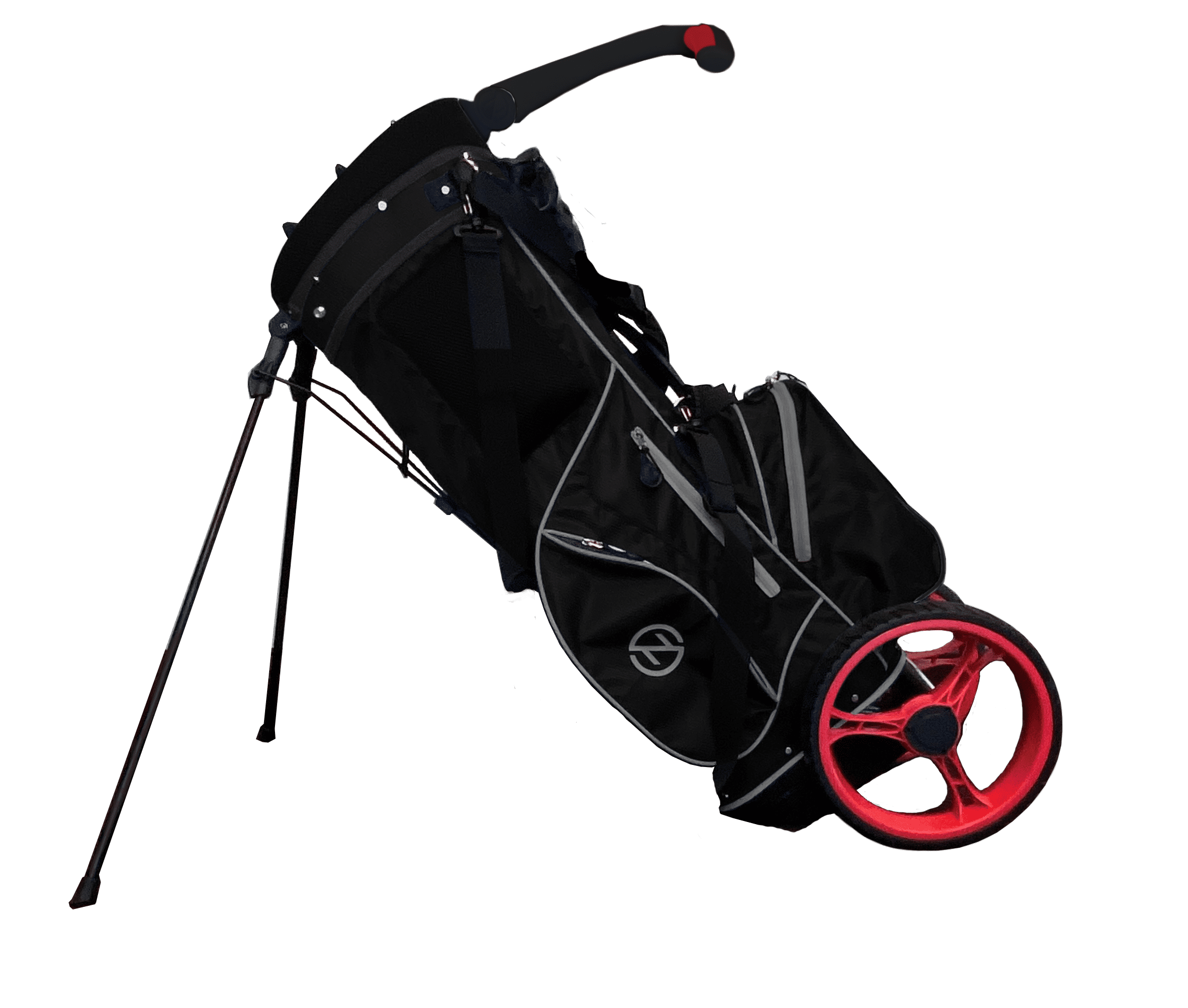 Zero Friction Wheel Pro Push Cart & Stand Bag, Black - Walmart.com