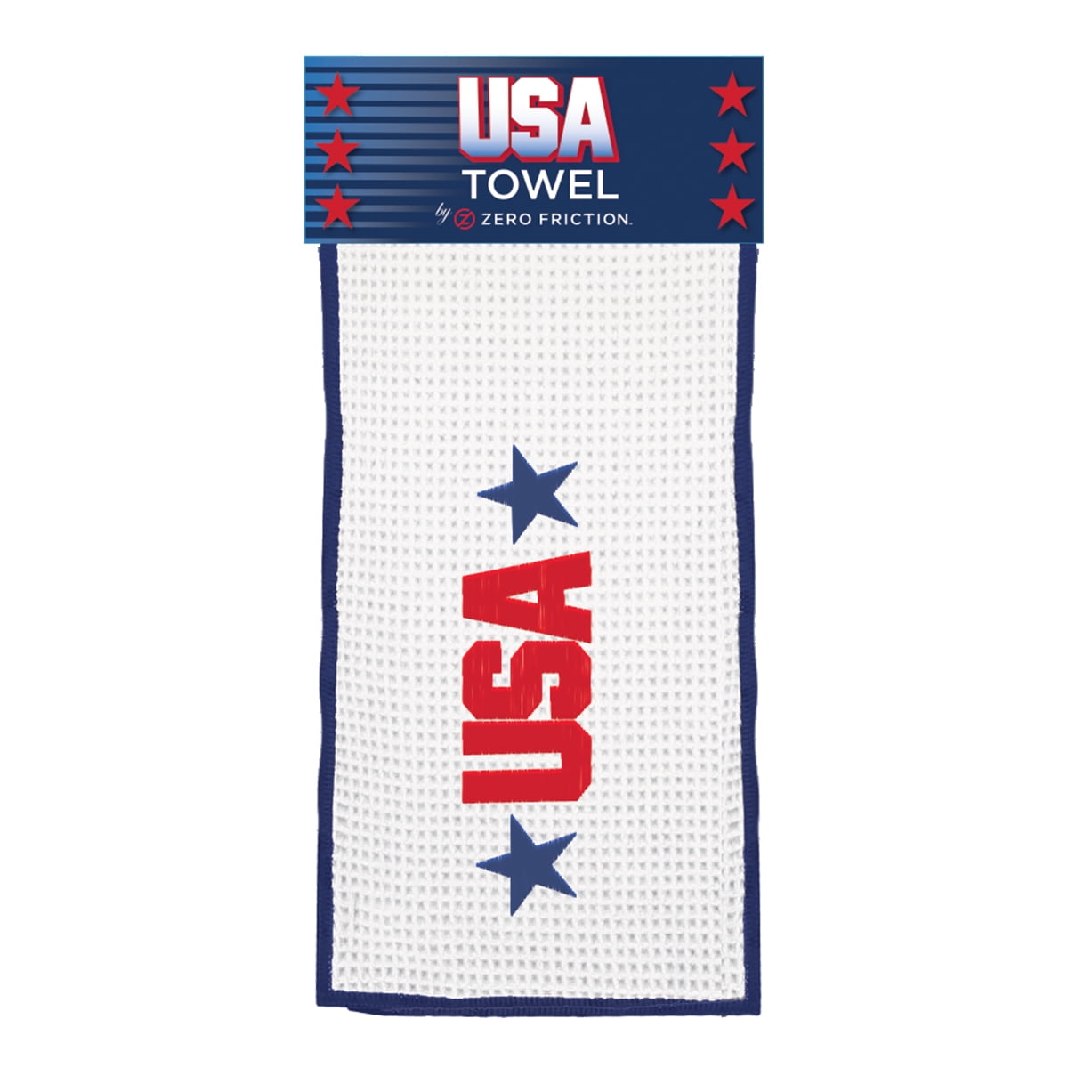 Zero Friction White Embroidered USA Golf Towel - Walmart.com