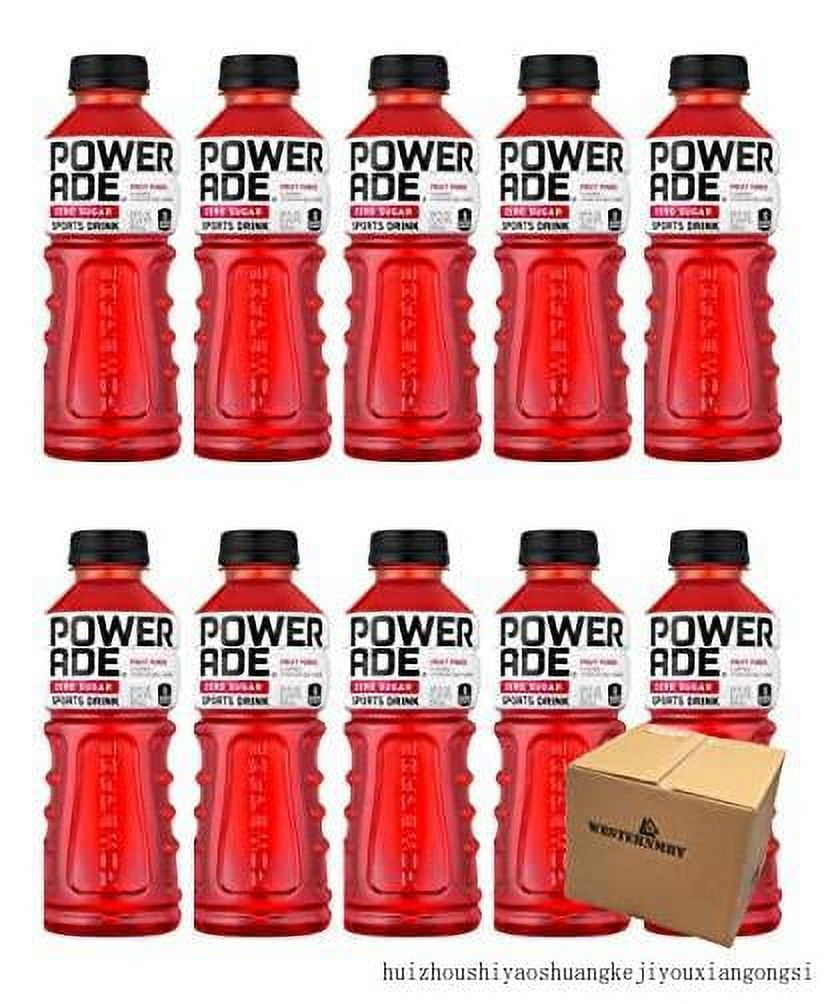 POWERADE Zero Fruit Punch Sports Drink, 20 Fl Oz, Bulk Beverage Pack of ...