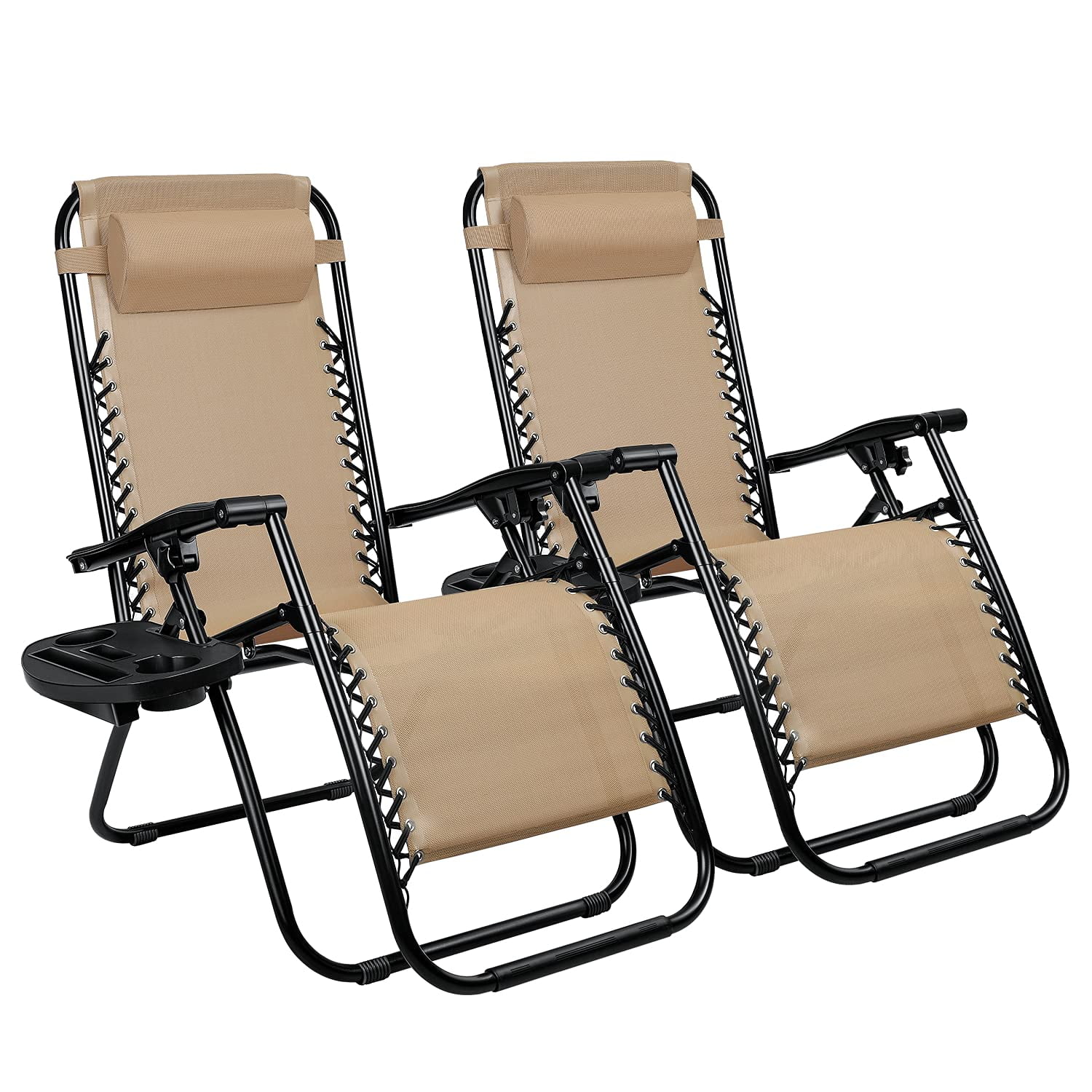 Zero Gravity Chair Adjustable Folding Lawn Lounge Chairs Outdoor Lounge ...