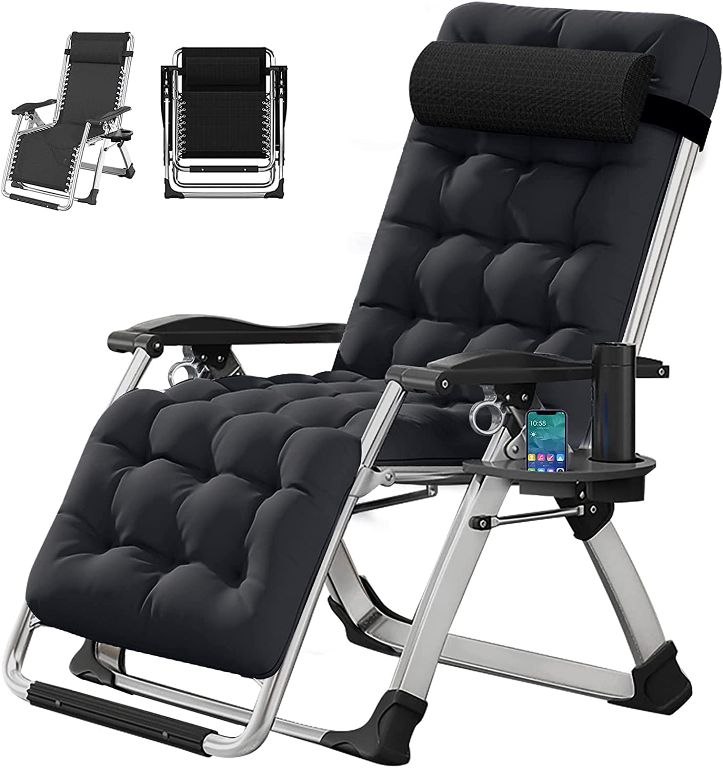 Zero Gravity Chair, Lawn Recliner, Reclining Patio Lounger Chair ...