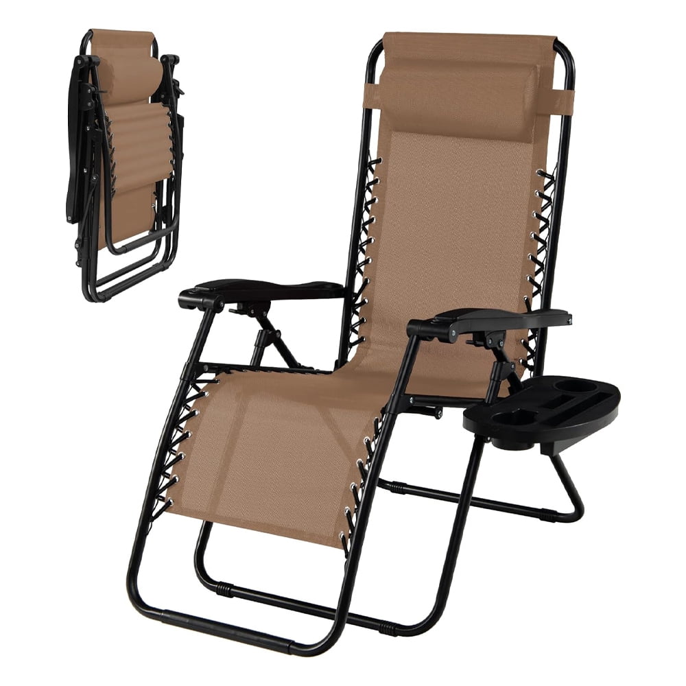 Zero Gravity Chair, Patio Lawn Recliner, Adjustable Folding Reclining ...