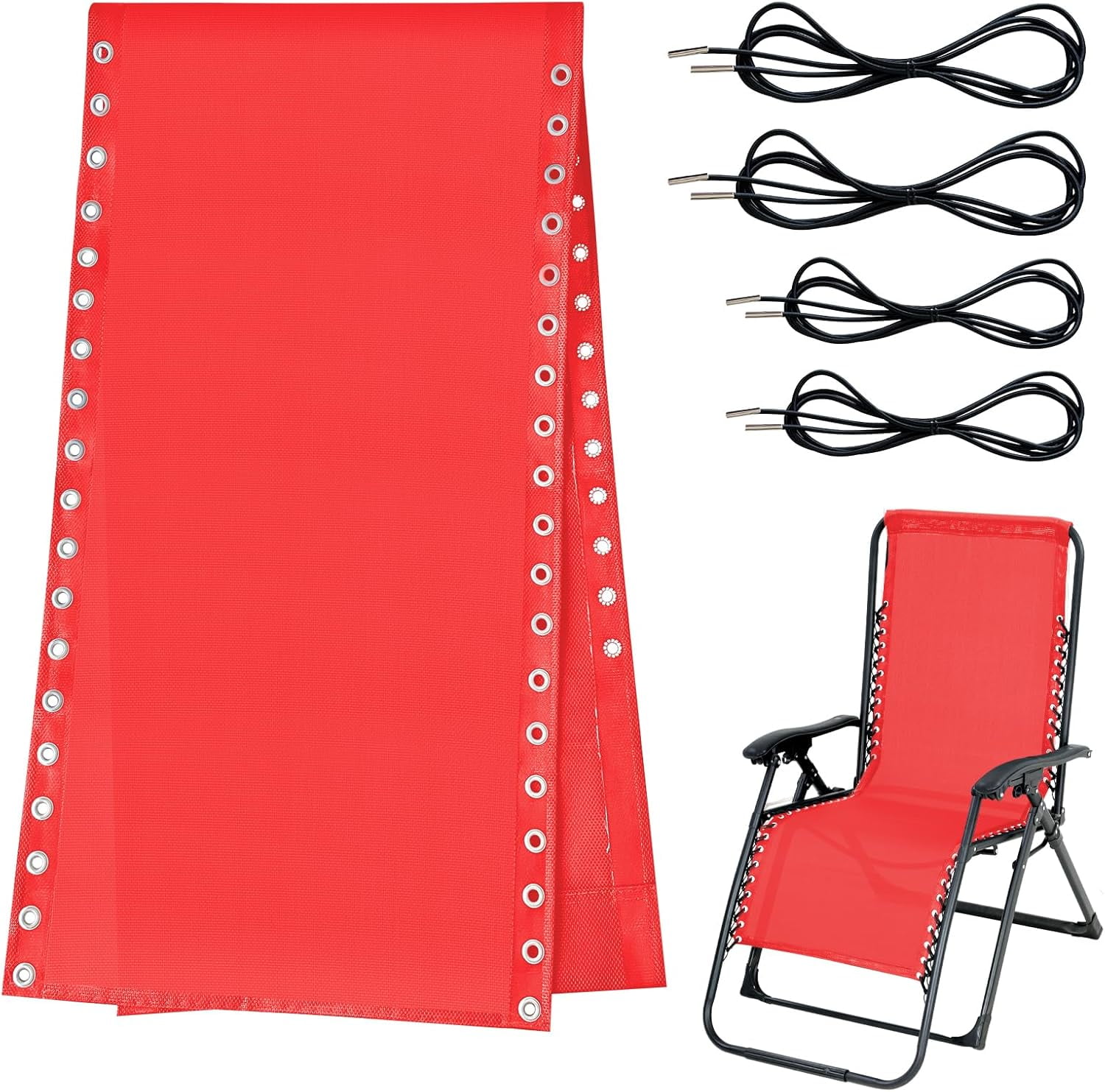 Zero Gravity Chair Replacement Fabric with Cord Kits, 17inch Wide ...