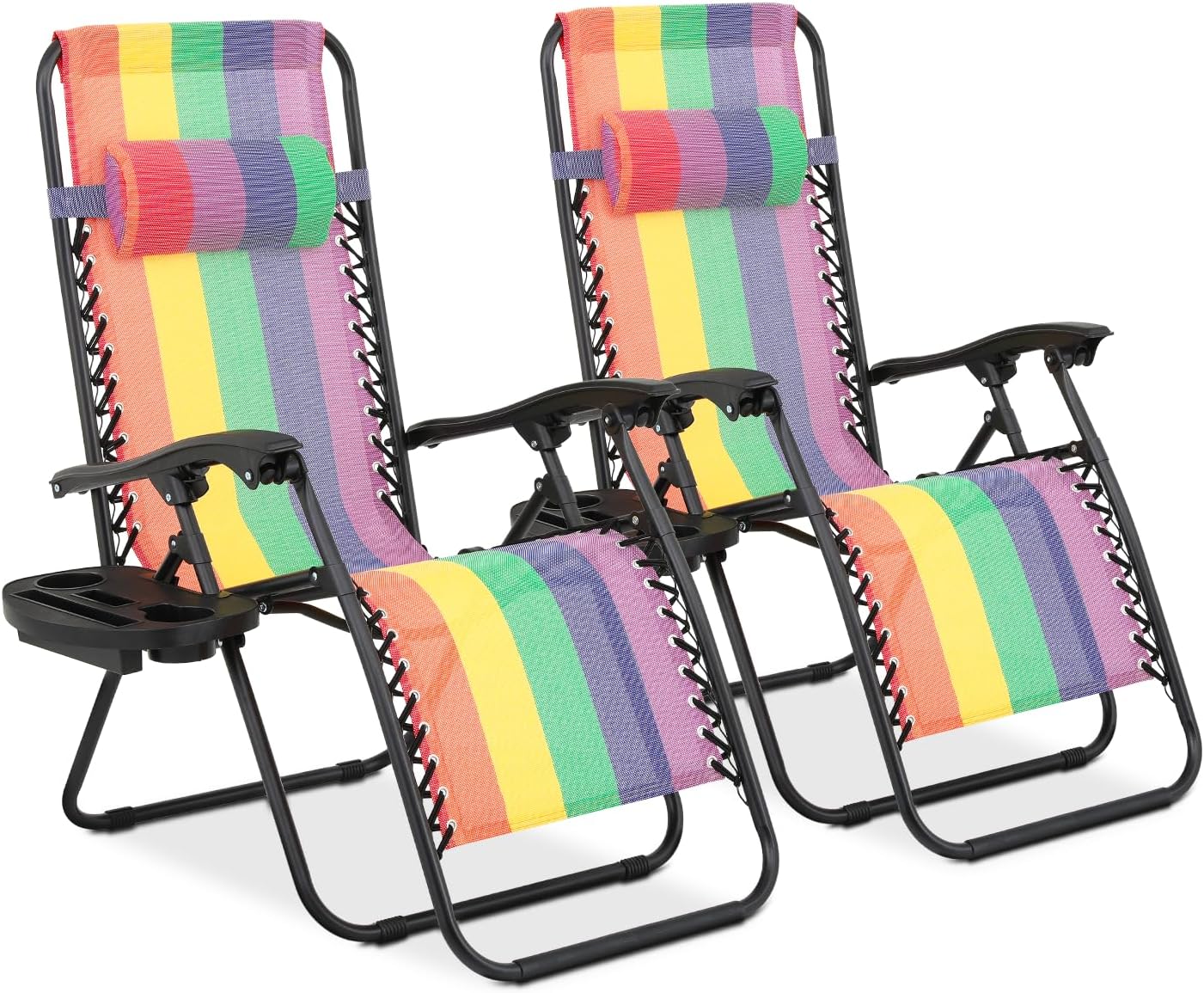 Zero Gravity Chairs Set of 2 Outdoor Folding Patio Lounge Chairs for ...