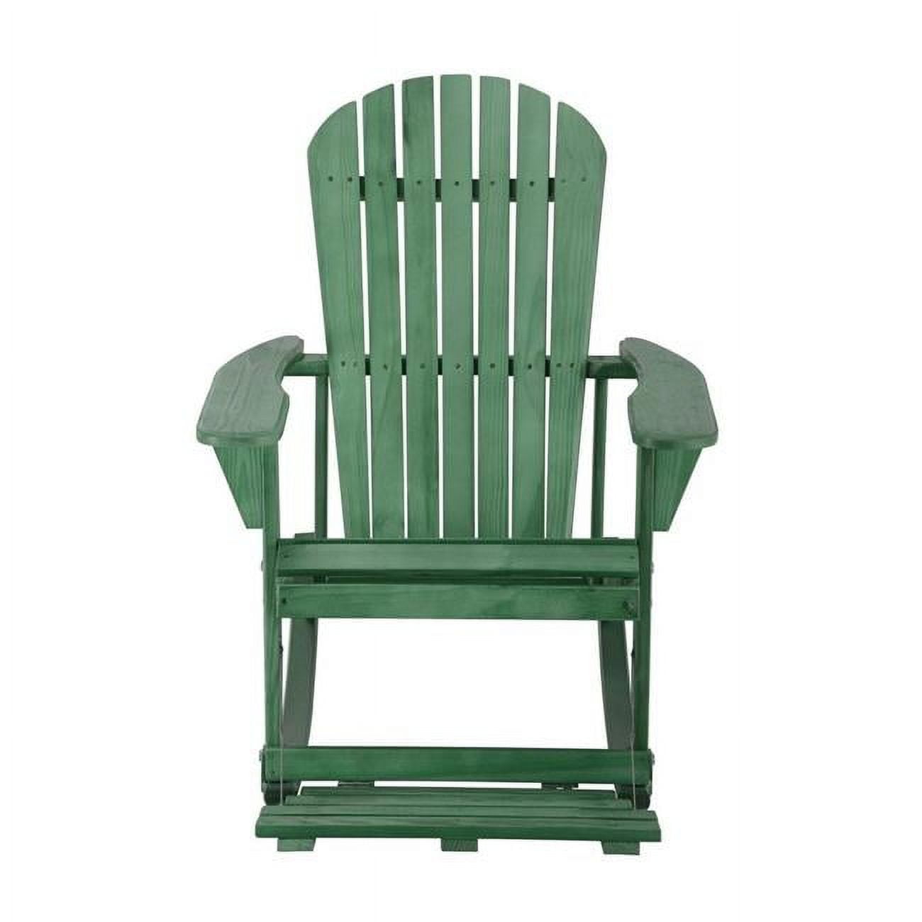 Zero Gravity Sea Green Adirondack Rocking Chair with Footrest for ...