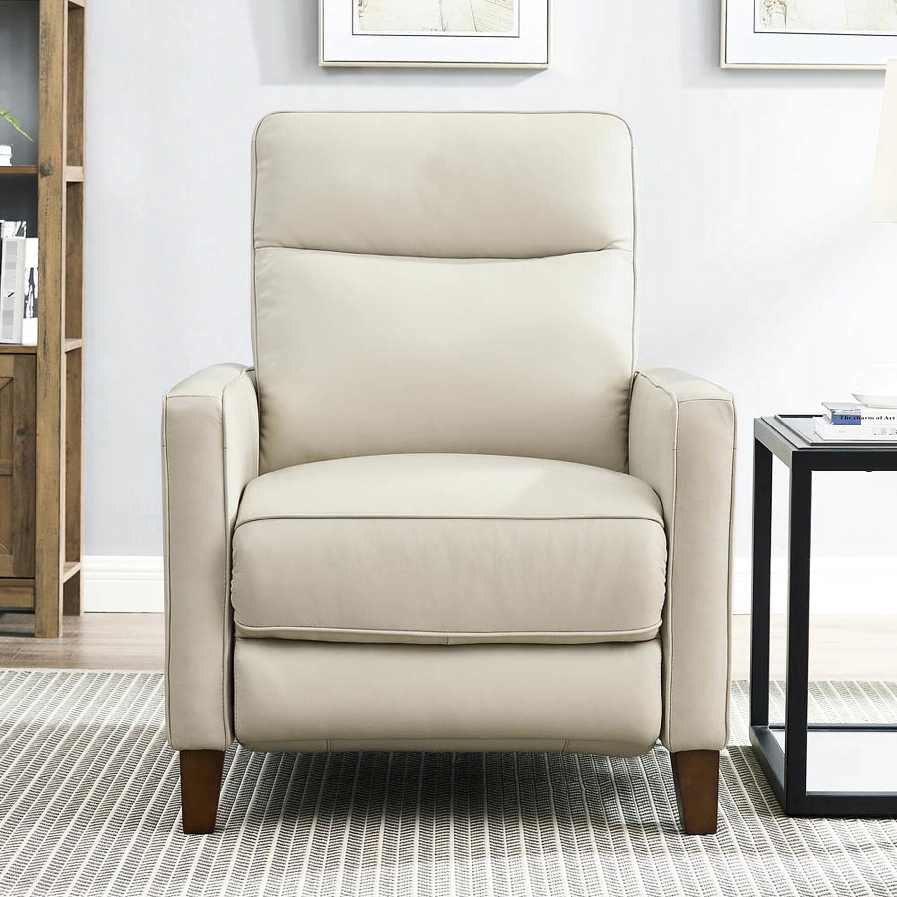 Zero Gravity Comfort Chair - Leather Upholstery, Power , Beige Recliner ...