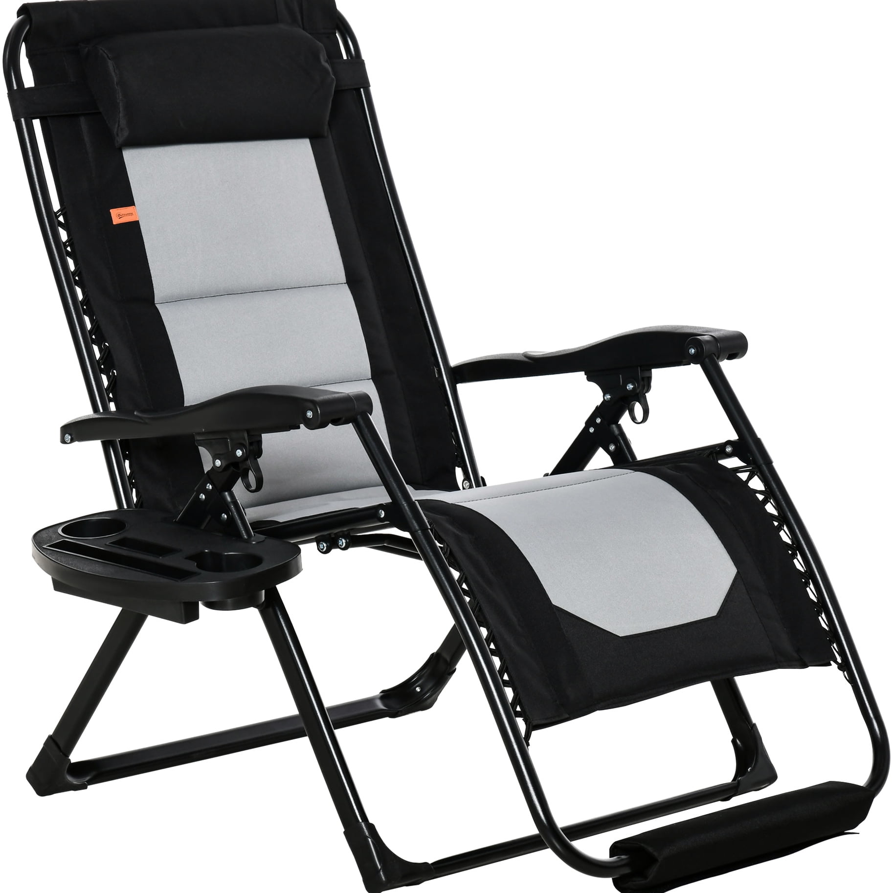 Zero Gravity Folding Lounge Chair With Footrest - Padded For Camping ...