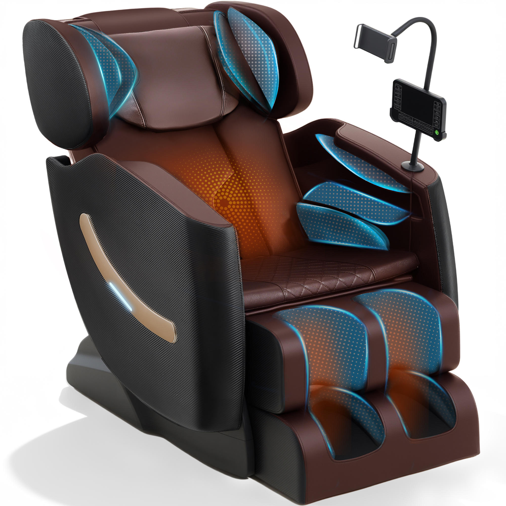 Zero Gravity Full Body Massage Chair, Waist and Calf Heating, Foot ...