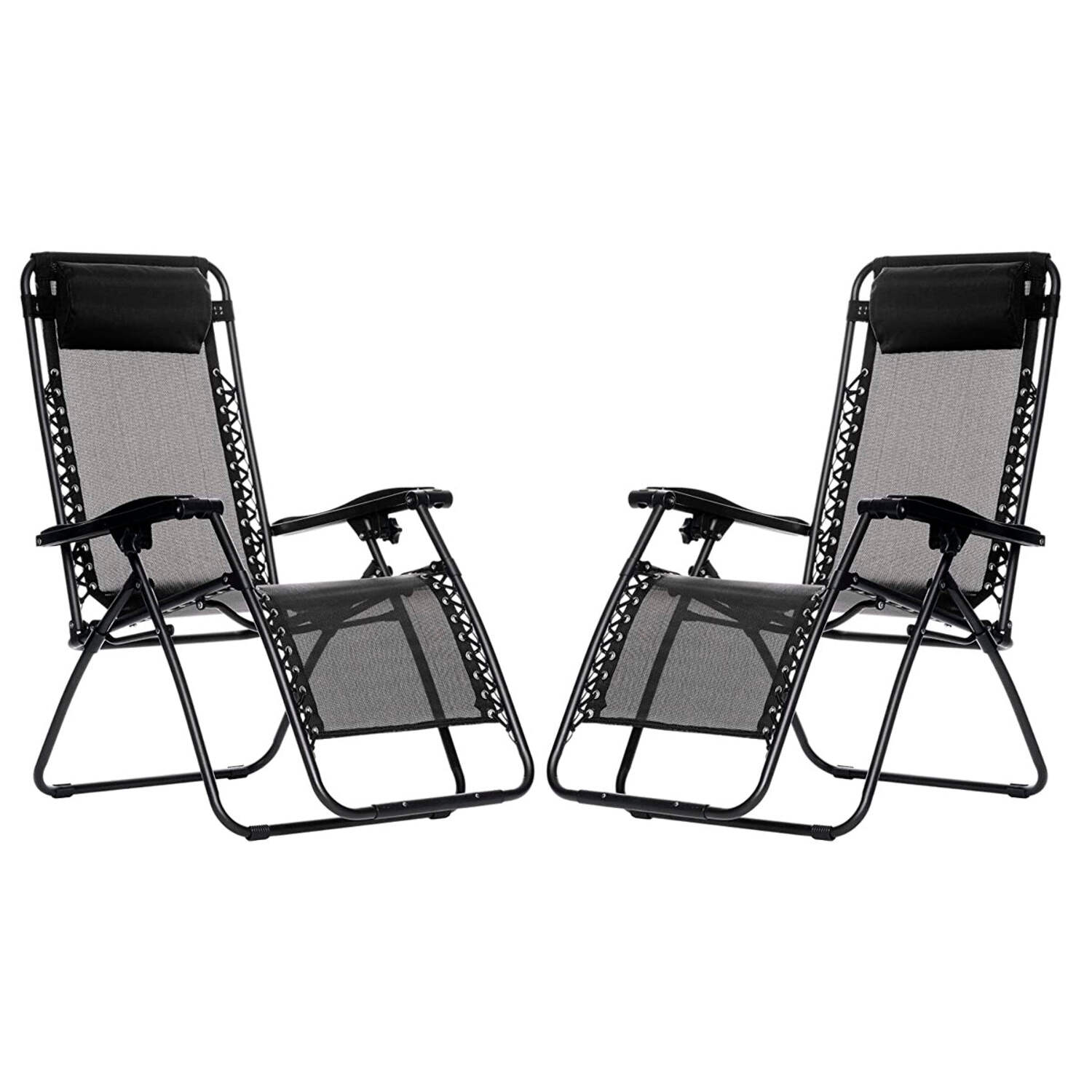 Zero-Gravity Lounge Chairs with Padded Headrest and Dual Finger Tip ...
