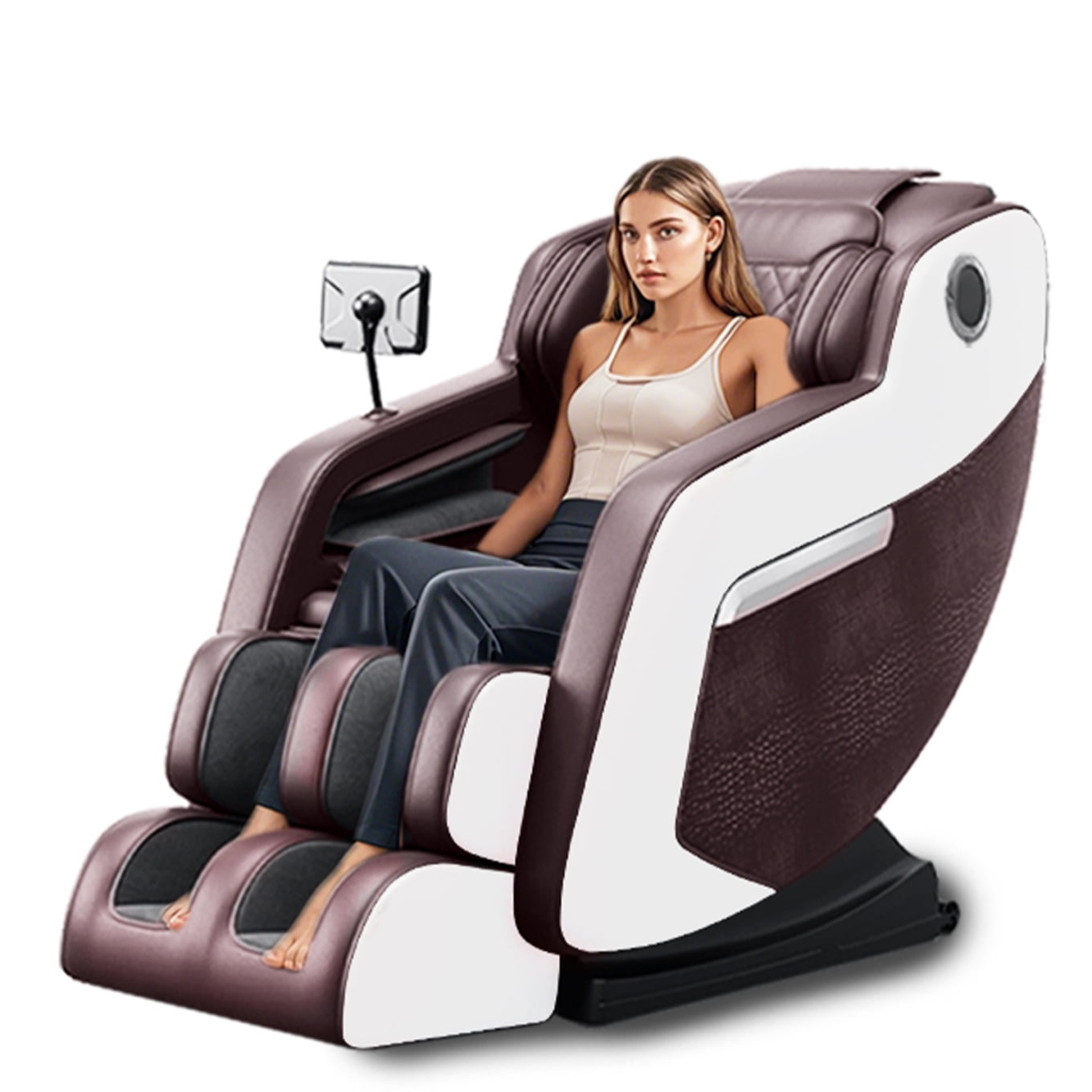 Zero Gravity Massage Chair with Full-Body 20-Airbag Zones & Hip Heating - Customizable Intensity ...