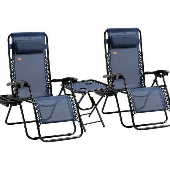 Zero Gravity Outdoor Lounge | Lockable Recline | Comfortable Thick ...