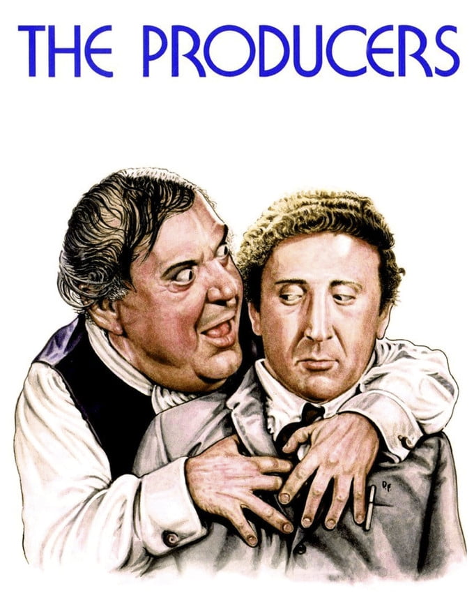 Zero Mostel And Gene Wilder In The Producers Mel Brooks Comedy Classic ...