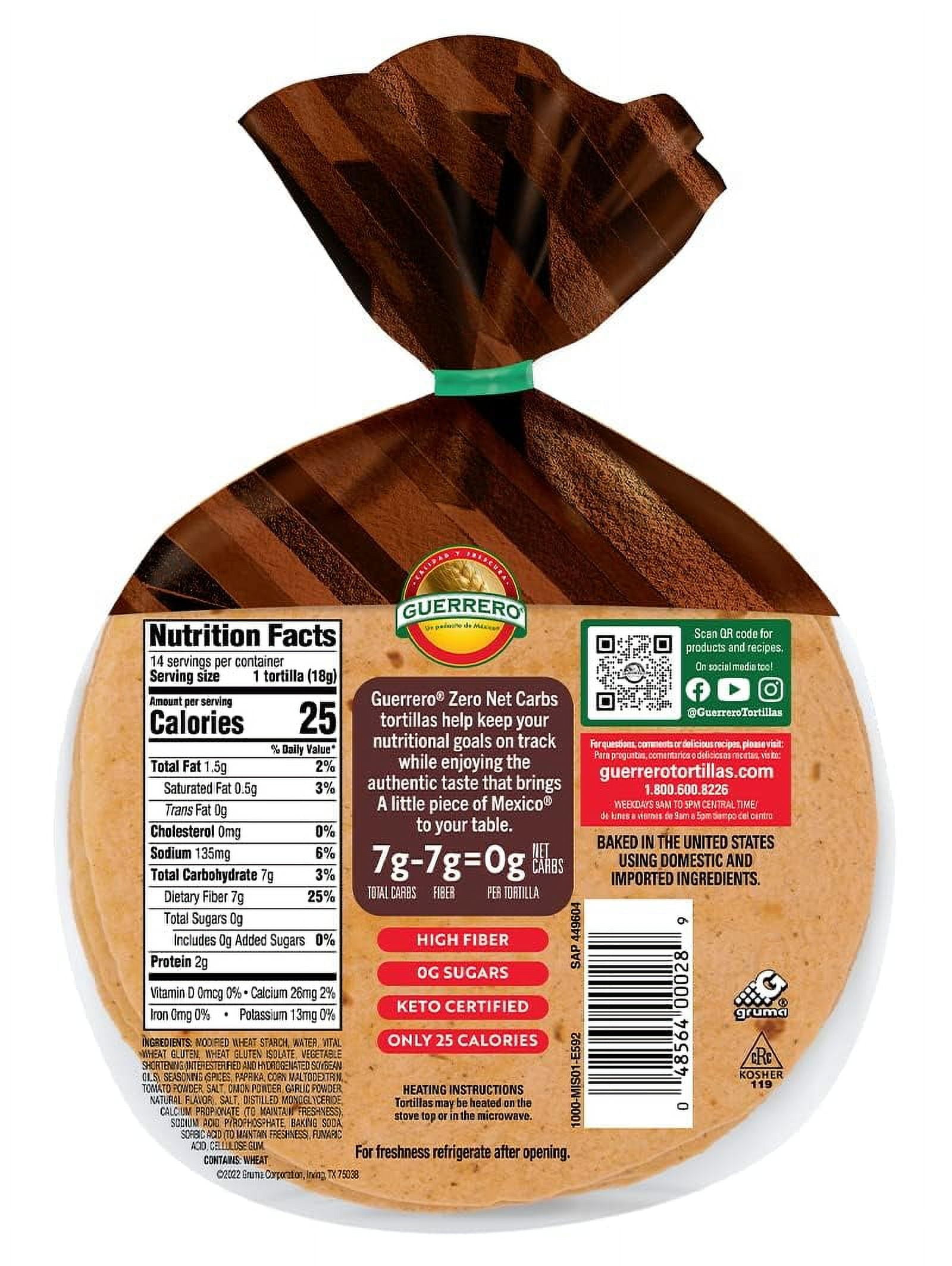 Zero Net Carb Chipotle Tortillas - 0g Net Carbs - Keto Certified - 4.5 ...