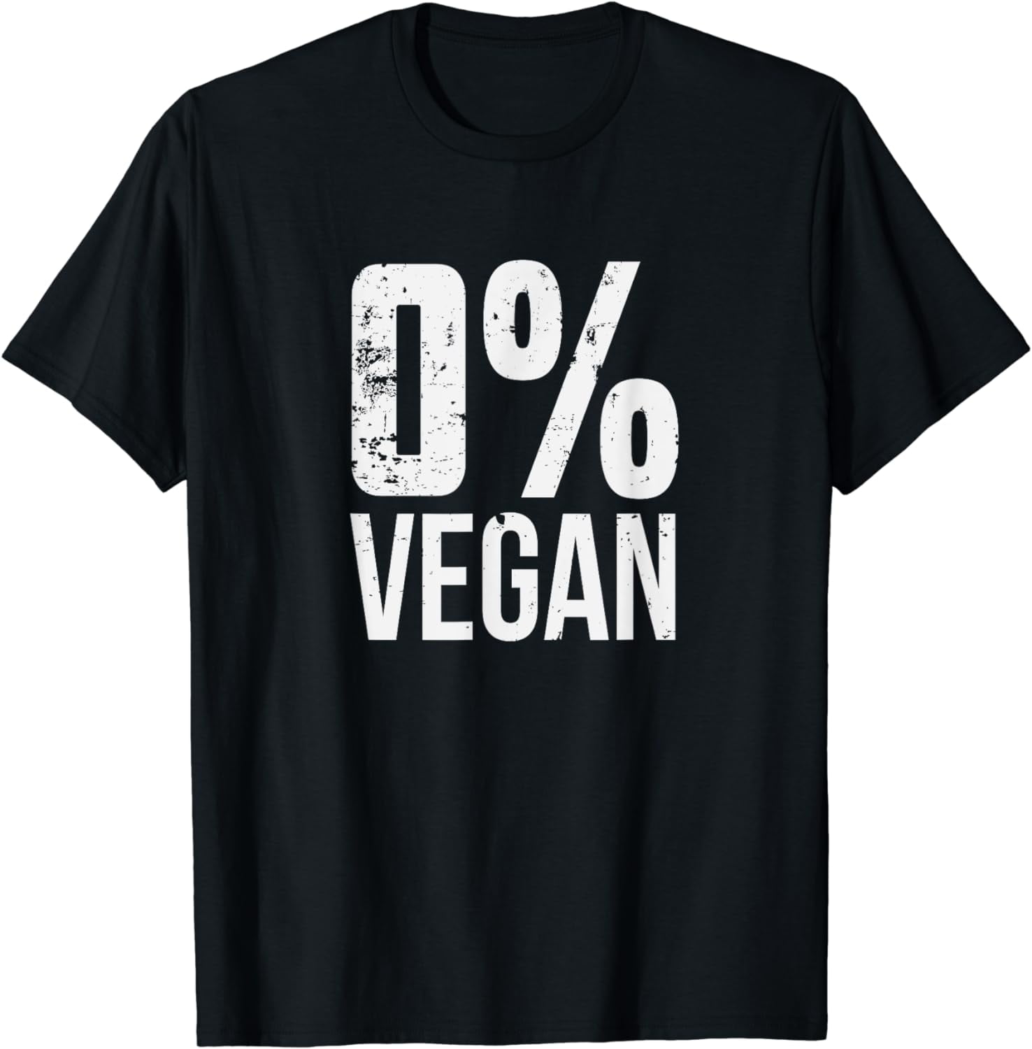 Zero Percent Vegan Funny BBQ Carnivore Meat Eater T-Shirt - Walmart.com