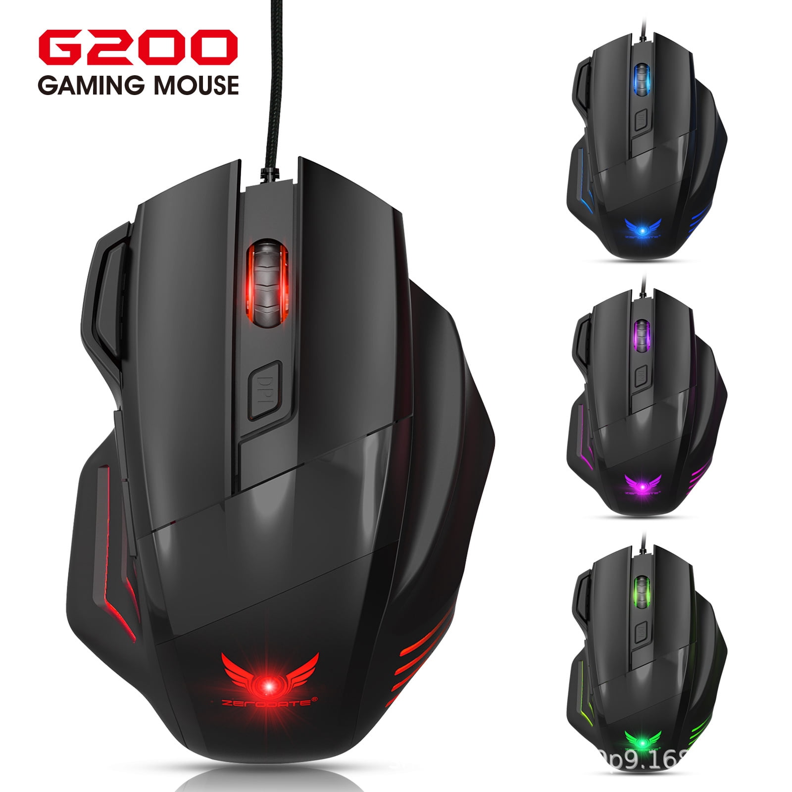 Zero Point Appointment G200 Wired Gaming Mouse 7 Buttons 7-Color ...