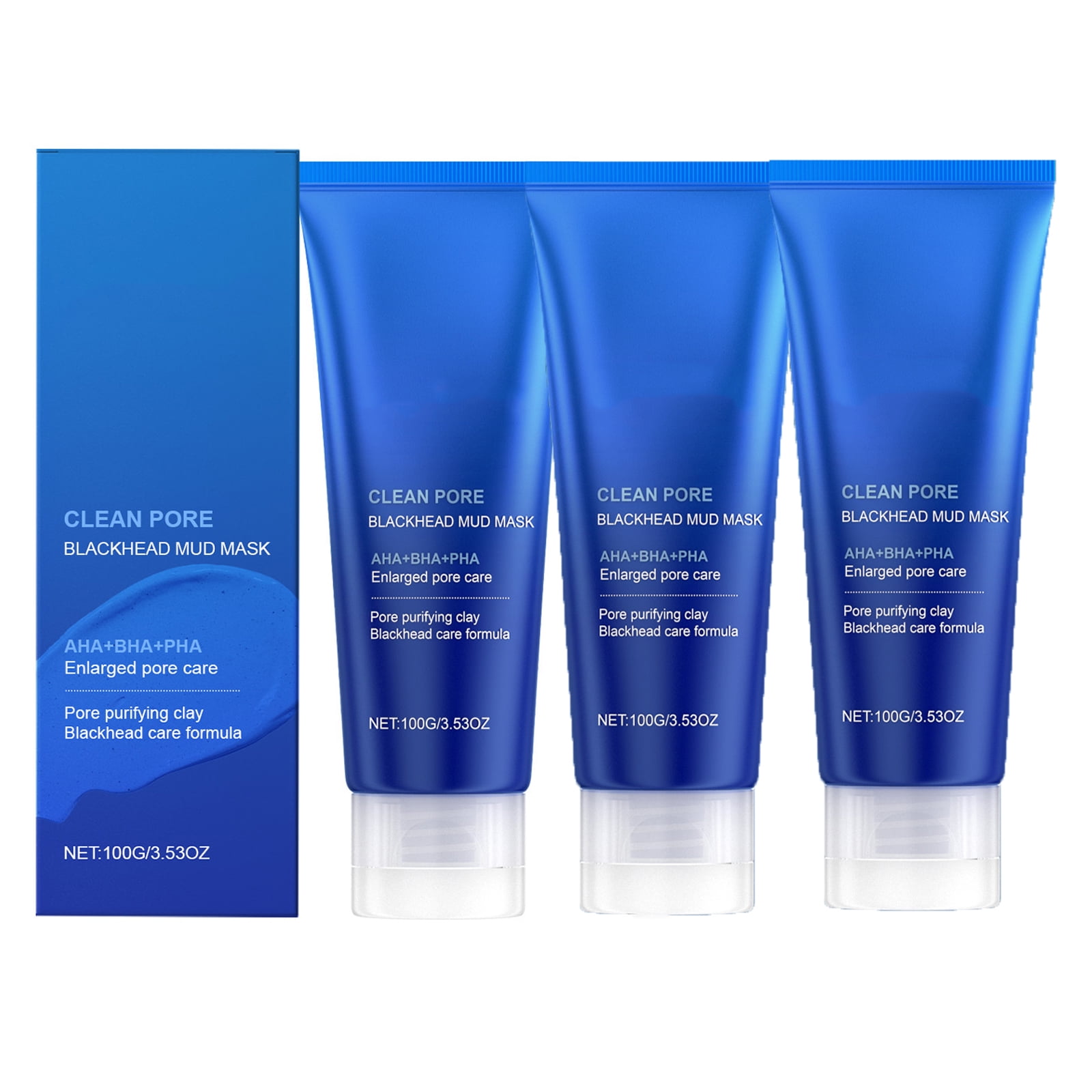 Zero Pore Blackhead Mud Facial Mask, Blackhead Remover Mask Peel Off ...