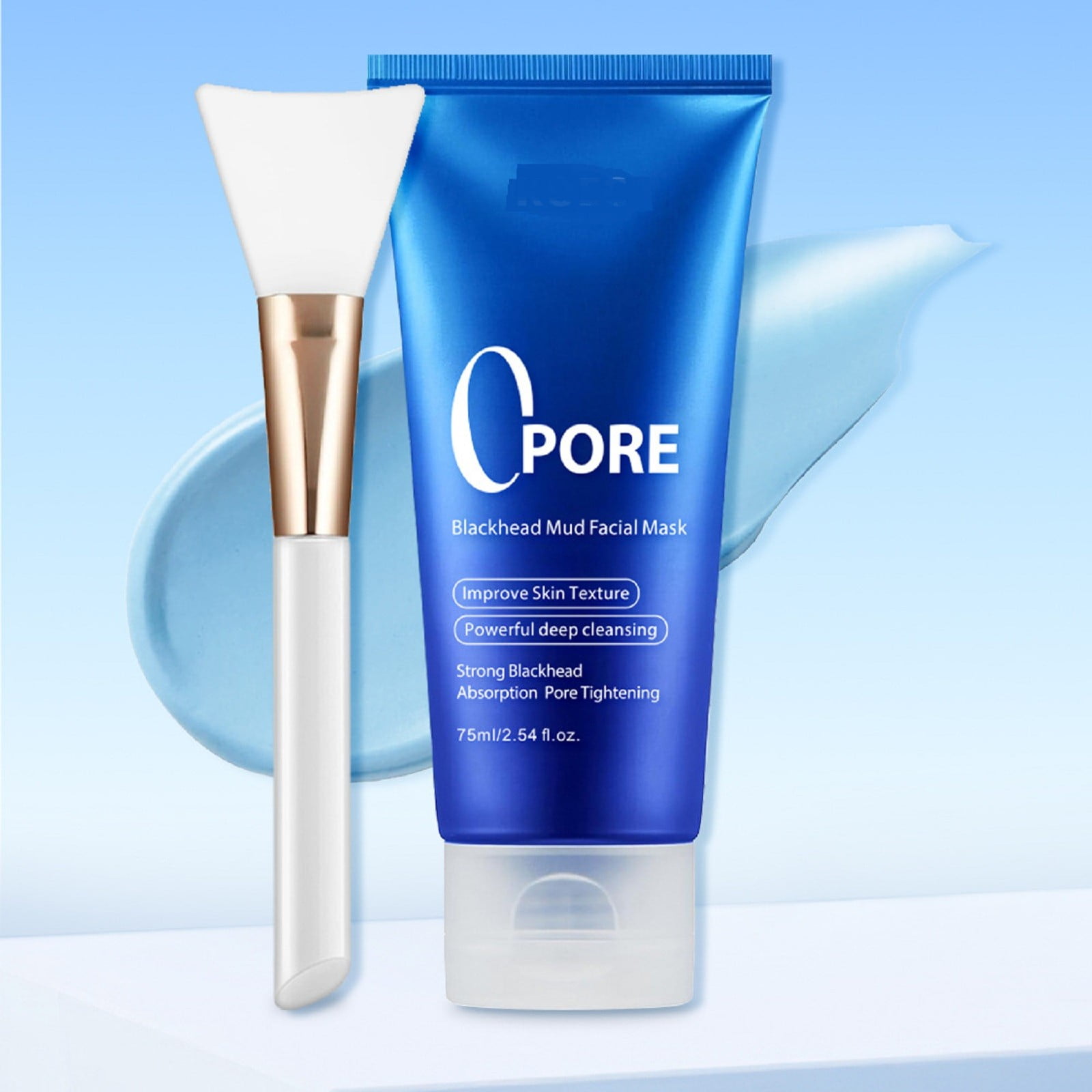 Zero Pore Blackhead Mud Facial Mask - Skin Cooling & Pore Tightening ...