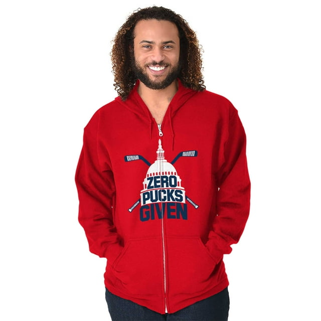 Zero Pucks Given Ice Hockey Sports Unisex Plus Size Zip Hoodie Brisco ...