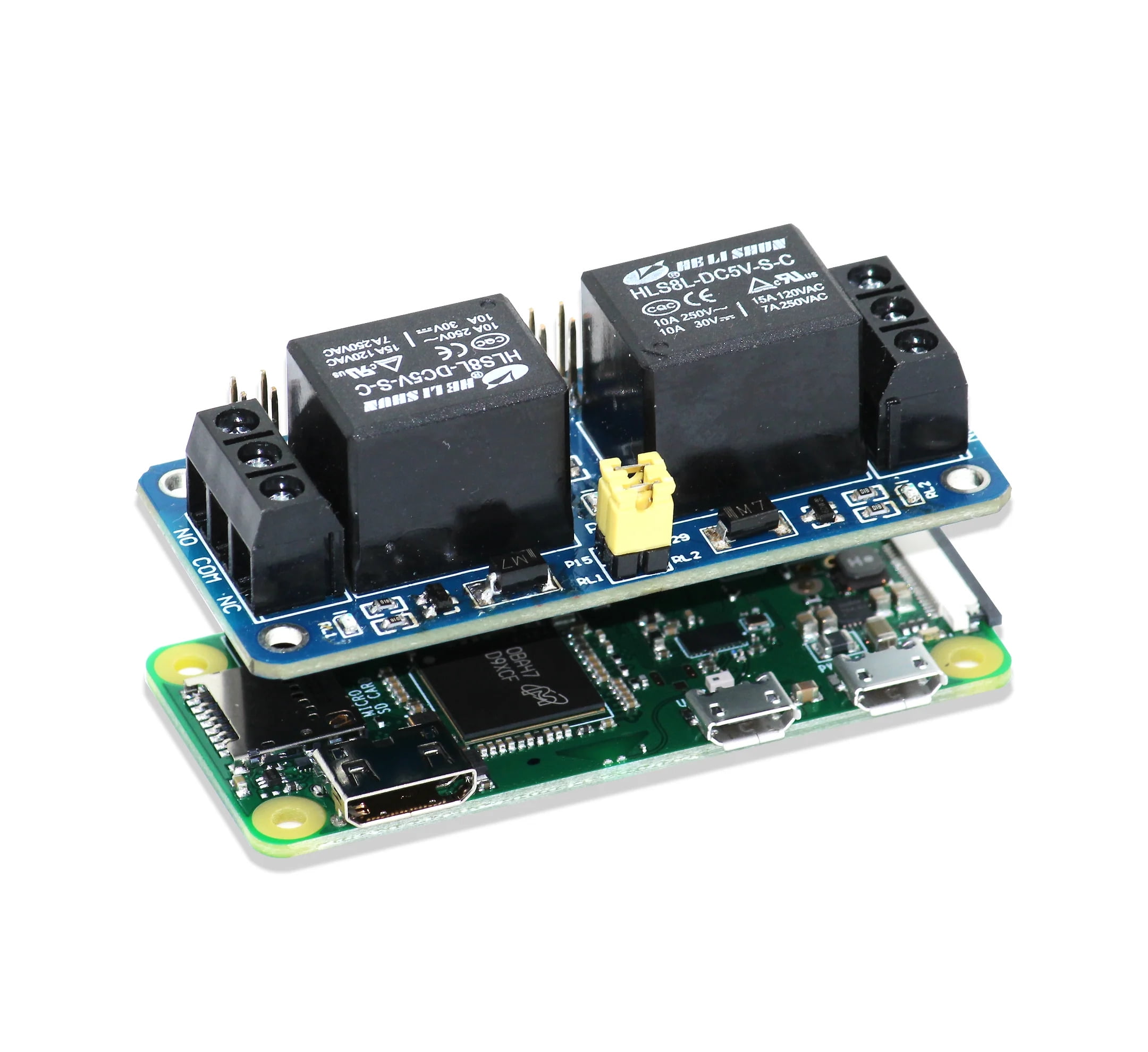 Zero Relay - 2 Channel 5V Relay Board for Raspberry Pi - Walmart.com