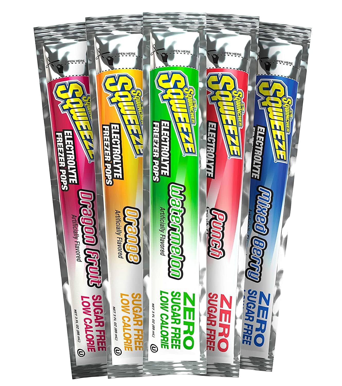 Zero Sqweeze Sugar Free, Low Calorie, Low Sodium Electrolyte Freezer ...