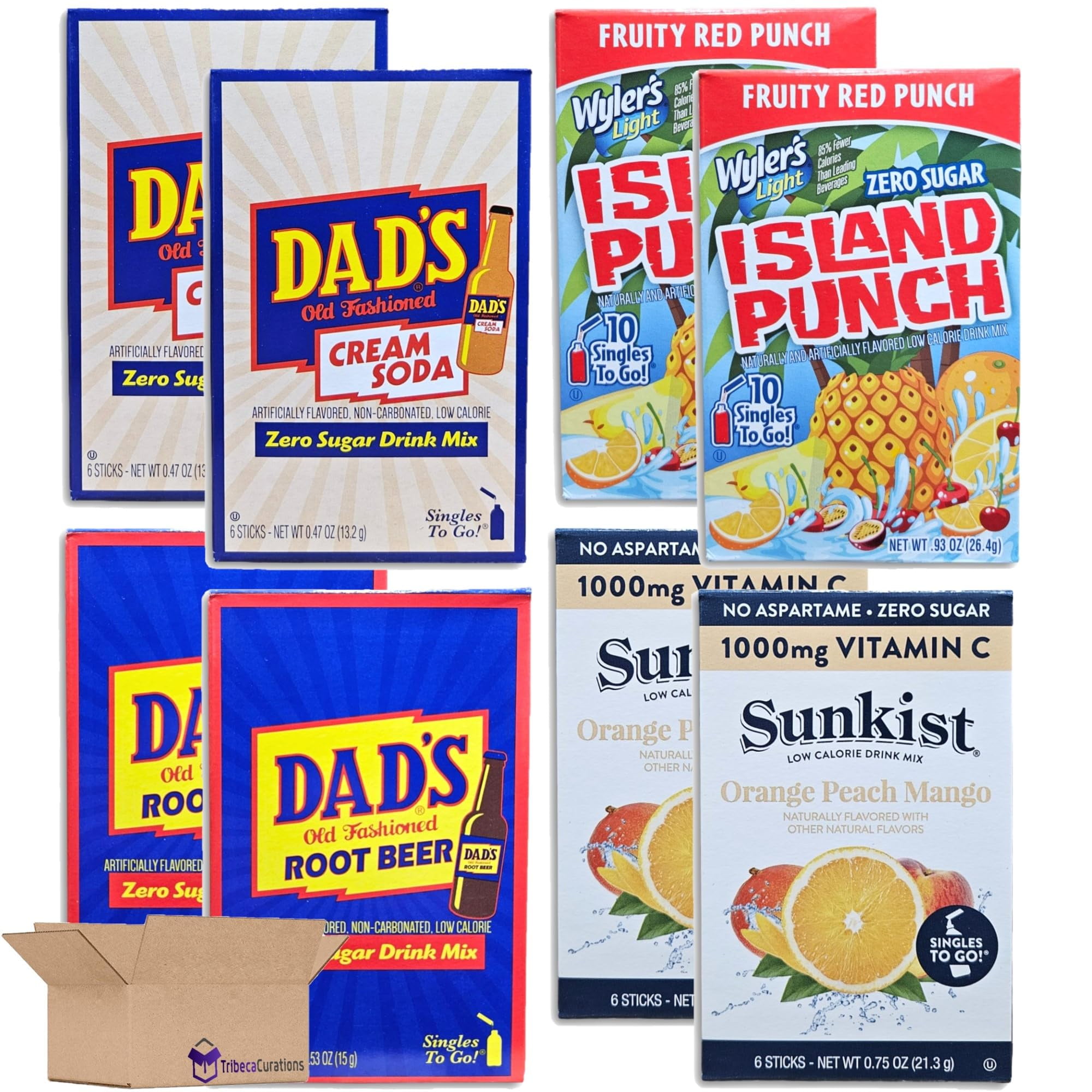 Zero Sugar To-Go Single Drink MIx Packets Variety Pack | Cream Soda ...