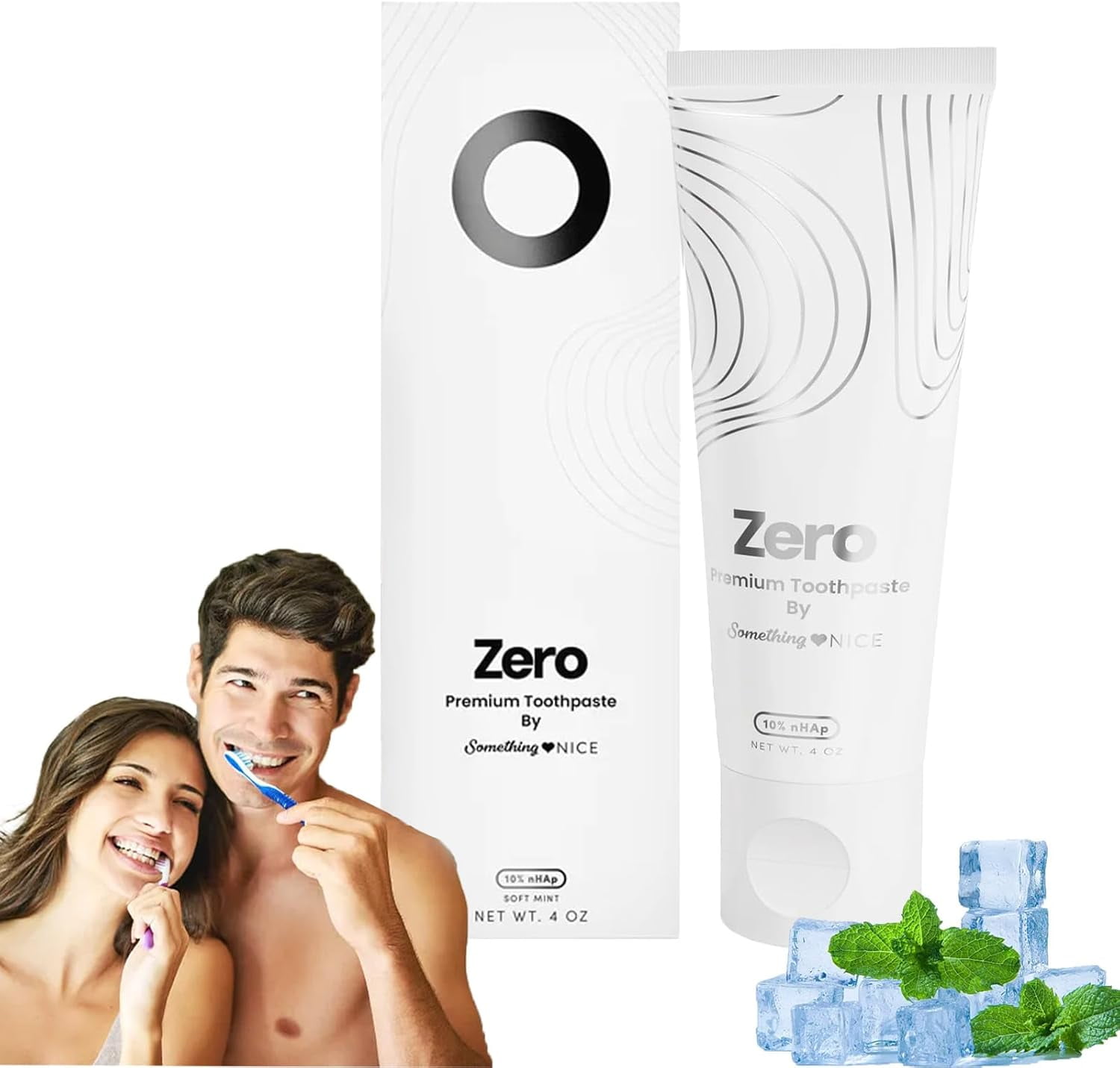 Zero Toothpaste 10% Nano-Hydroxyapatite for Advanced Enamel Protection, Fluoride-Free Toothpaste ...