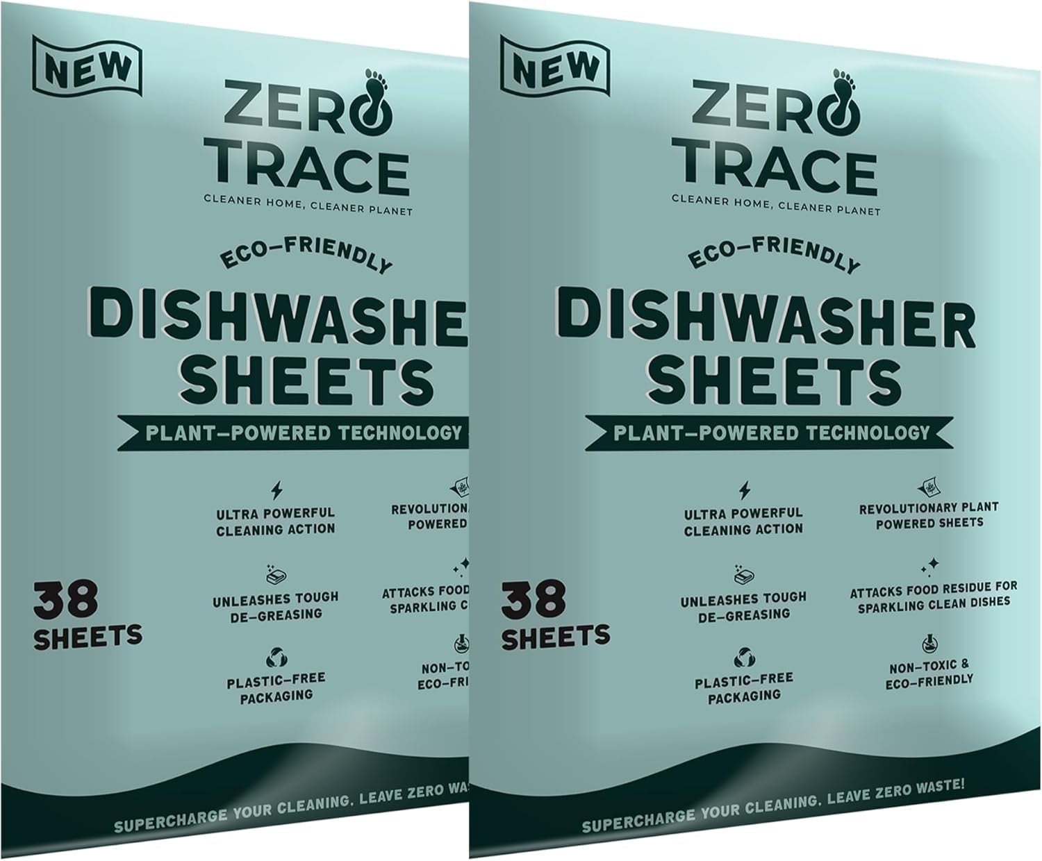 Zero Trace Dishwasher Detergent Eco-Friendly Sheets for Dish Washing - Plant Powered Technology ...