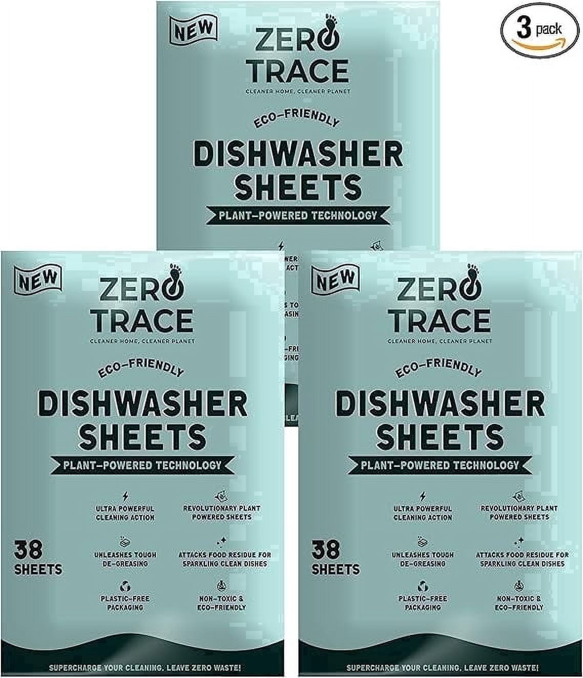 Zero Trace Dishwasher Detergent Eco-Friendly Sheets for Dish Washing ...