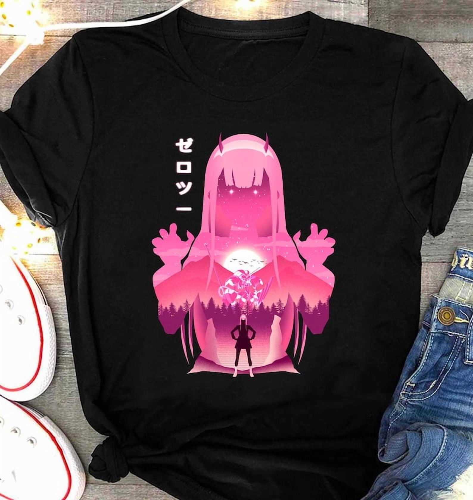 Zero Two Anime Shirt, Darling in the Franxx Manga Shirt, Pink Haired ...