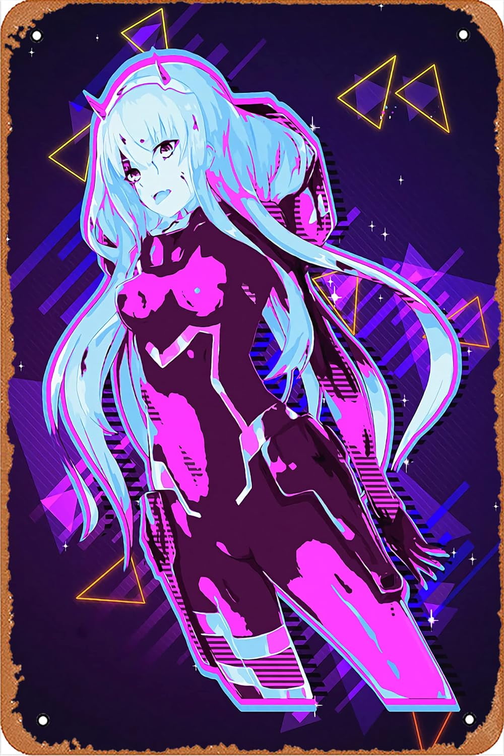Zero Two Darling In The Franxx Posters Anime Posters Vintage Metal Tin ...