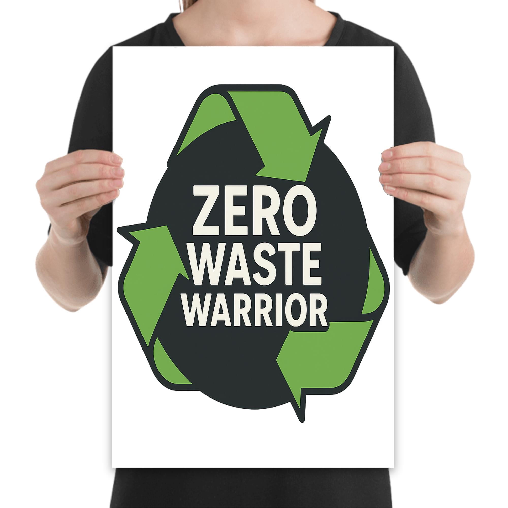 Zero Waste Warrior Poster - Wall Decor for Sustainable Homes Gift ...