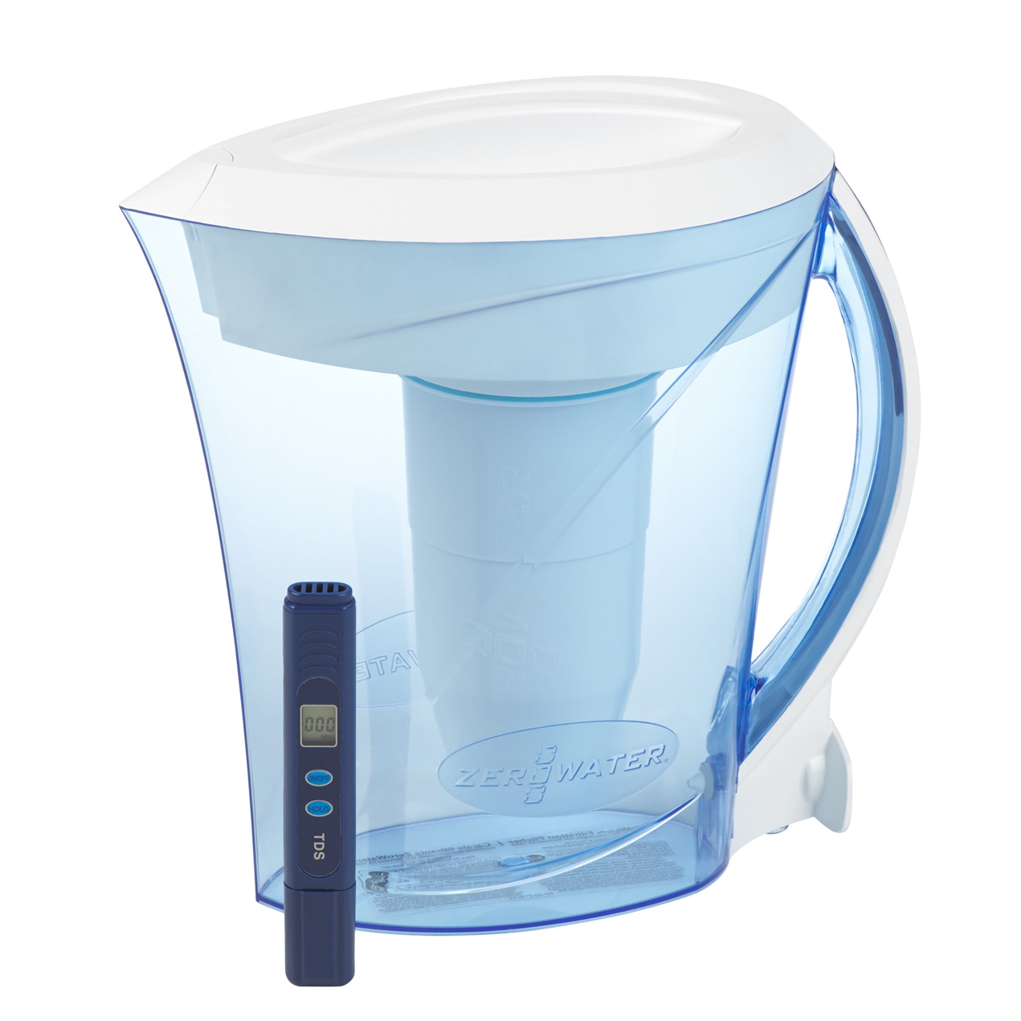 ZeroWater 8-Cup Pitcher with Free Water Quality Meter ZD-013D (Blue ...